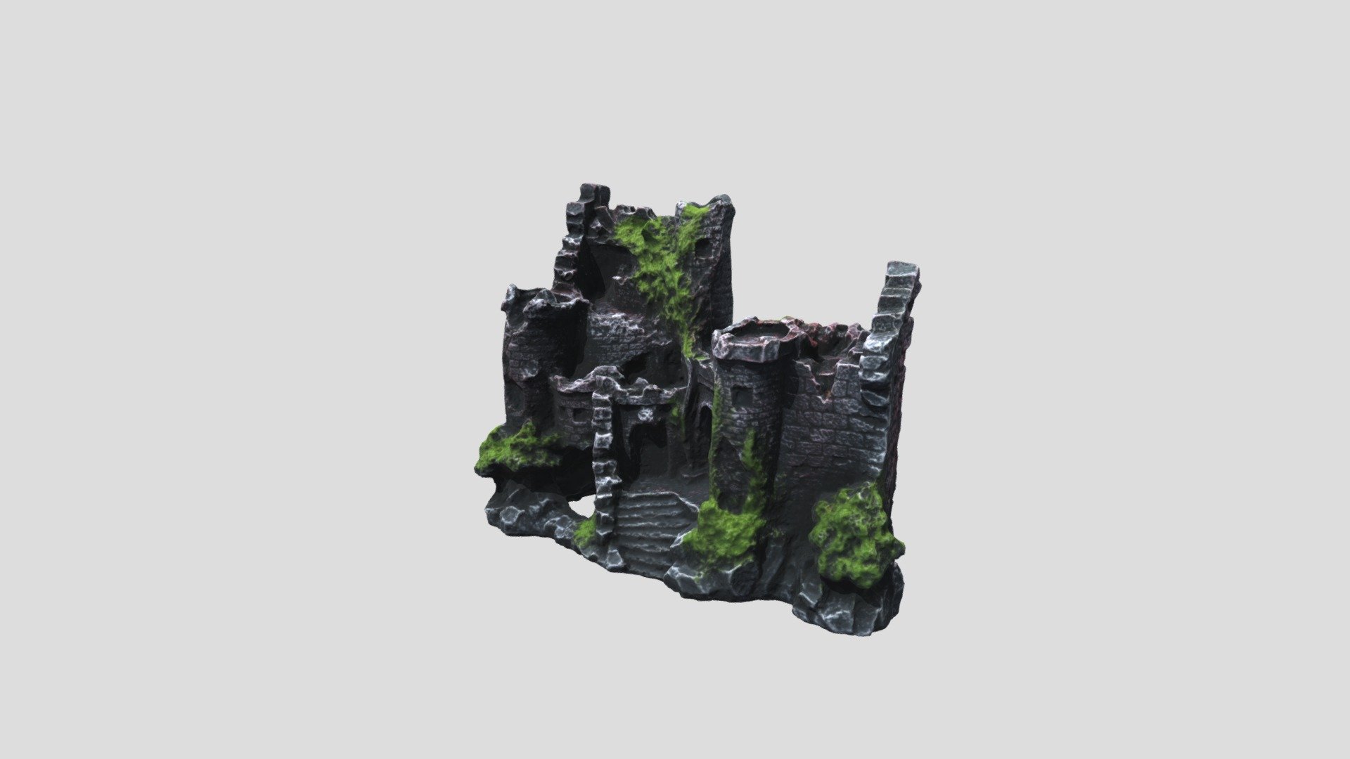 수조 인테리어 돌 장식품/Aquarium interior rock decoration - 3D model by Spark ...