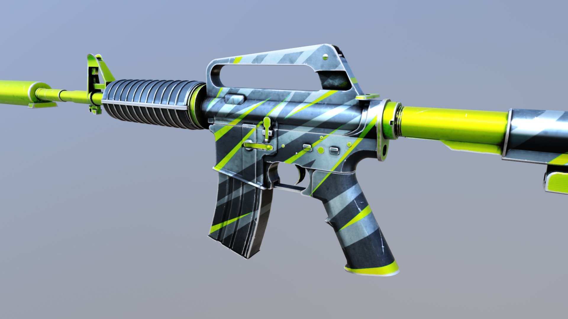 M4A1-S | RISE - 3D model by dC98 [2bc2ea0] - Sketchfab