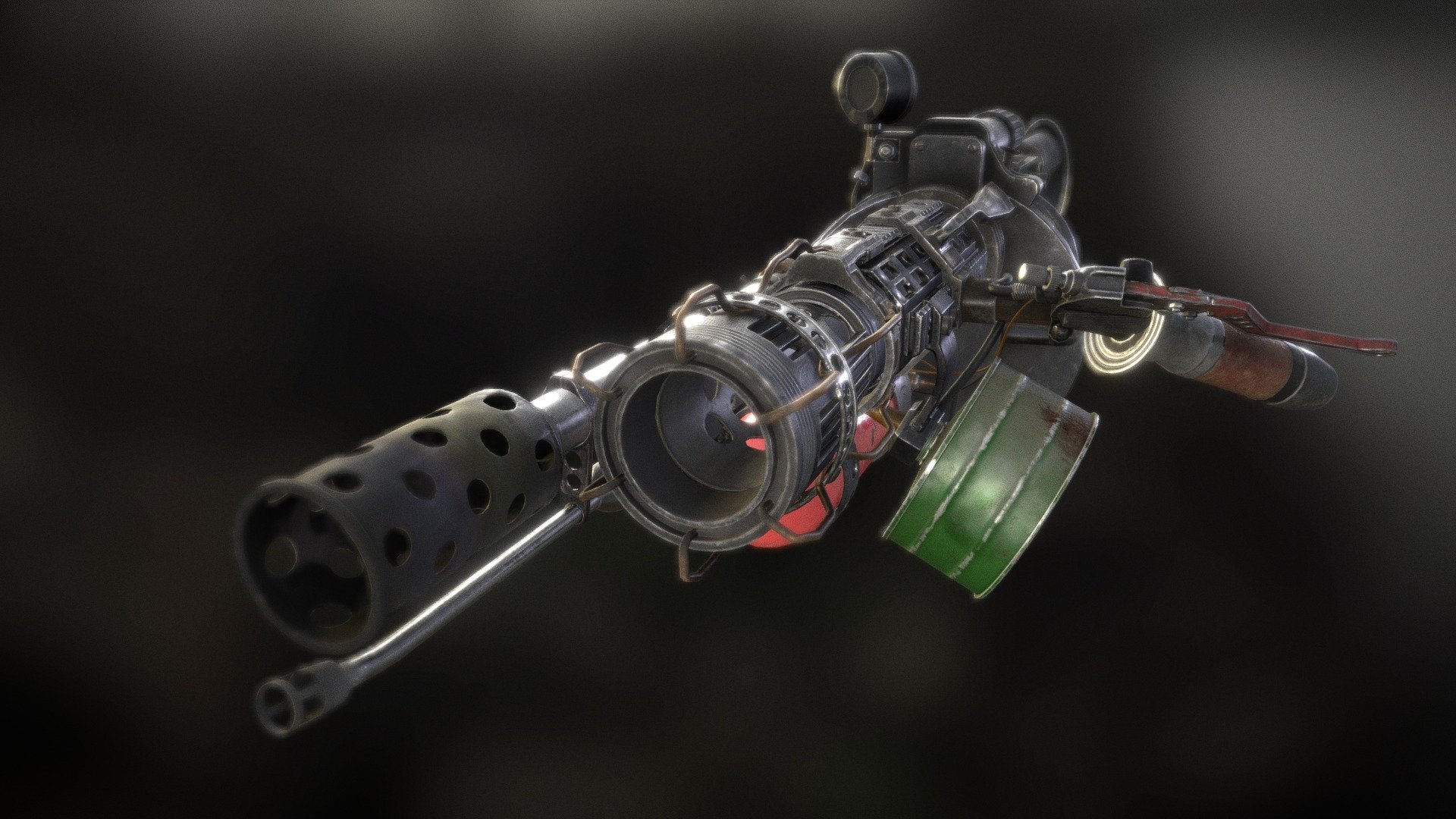 MGL Flamethrower - 3D model by Iurii83 [2bc3ab9] - Sketchfab