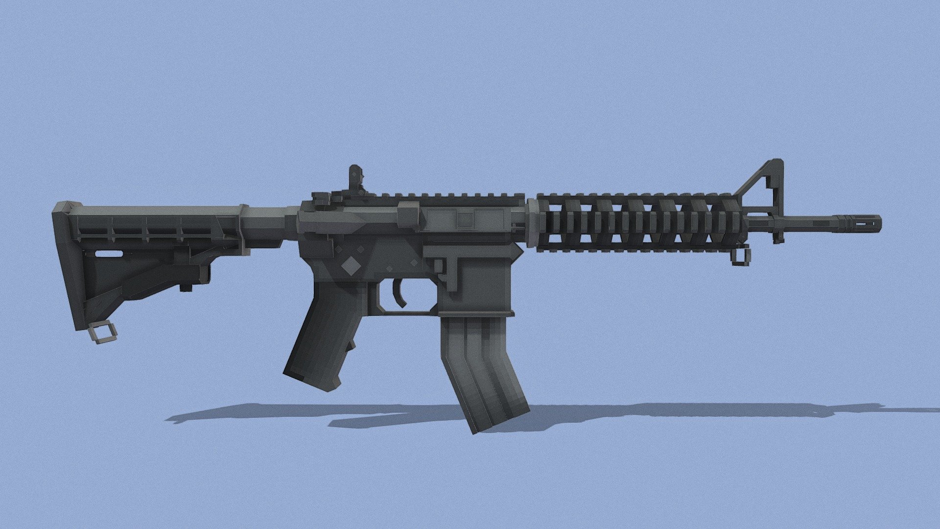 M4 carabine (M4A4) - 3D model by UnitedPechoraRecords (@KV4GA) [2bc5215 ...