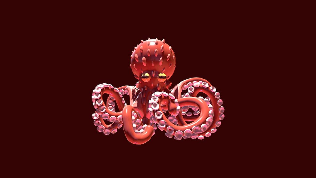 Giant Octopus - 3D model by Antoine Bassin (@antoinebassin) [2bc5934 ...