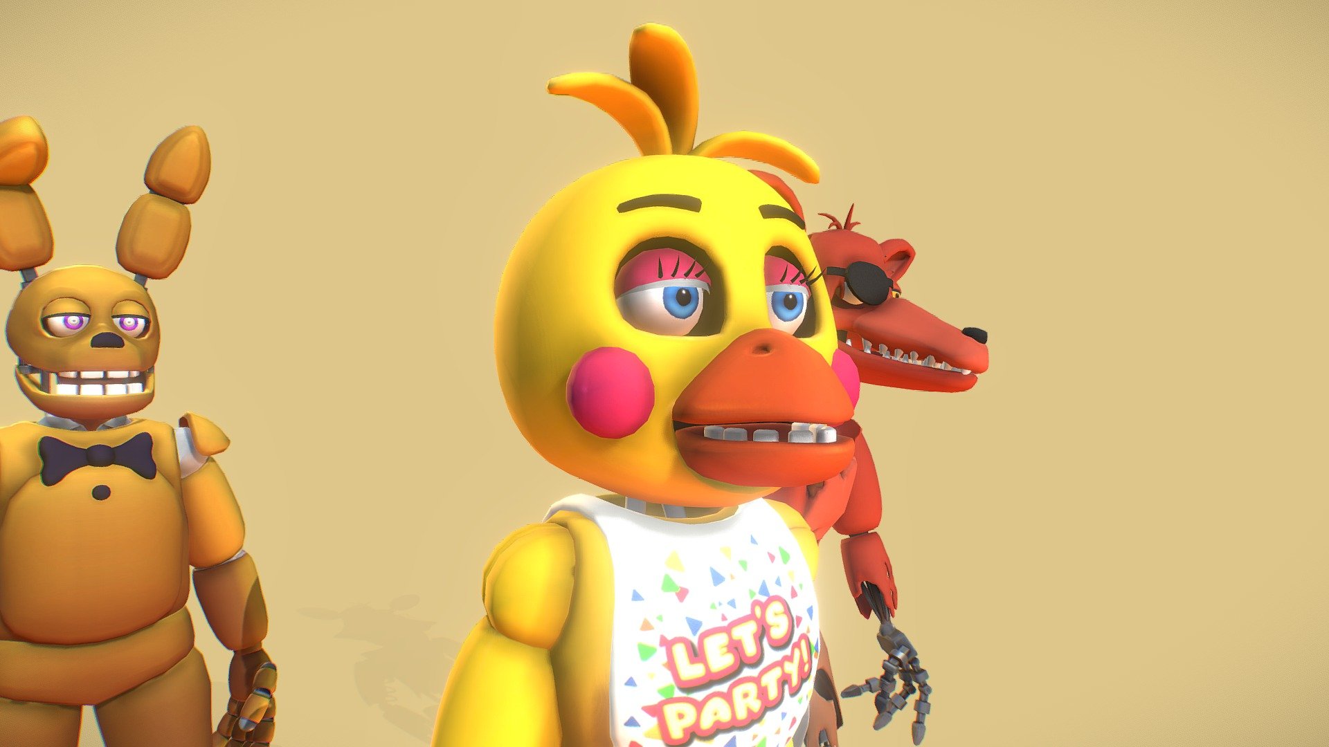 Stylized Animatronic Characters Animated - 3D model by mara3m ...