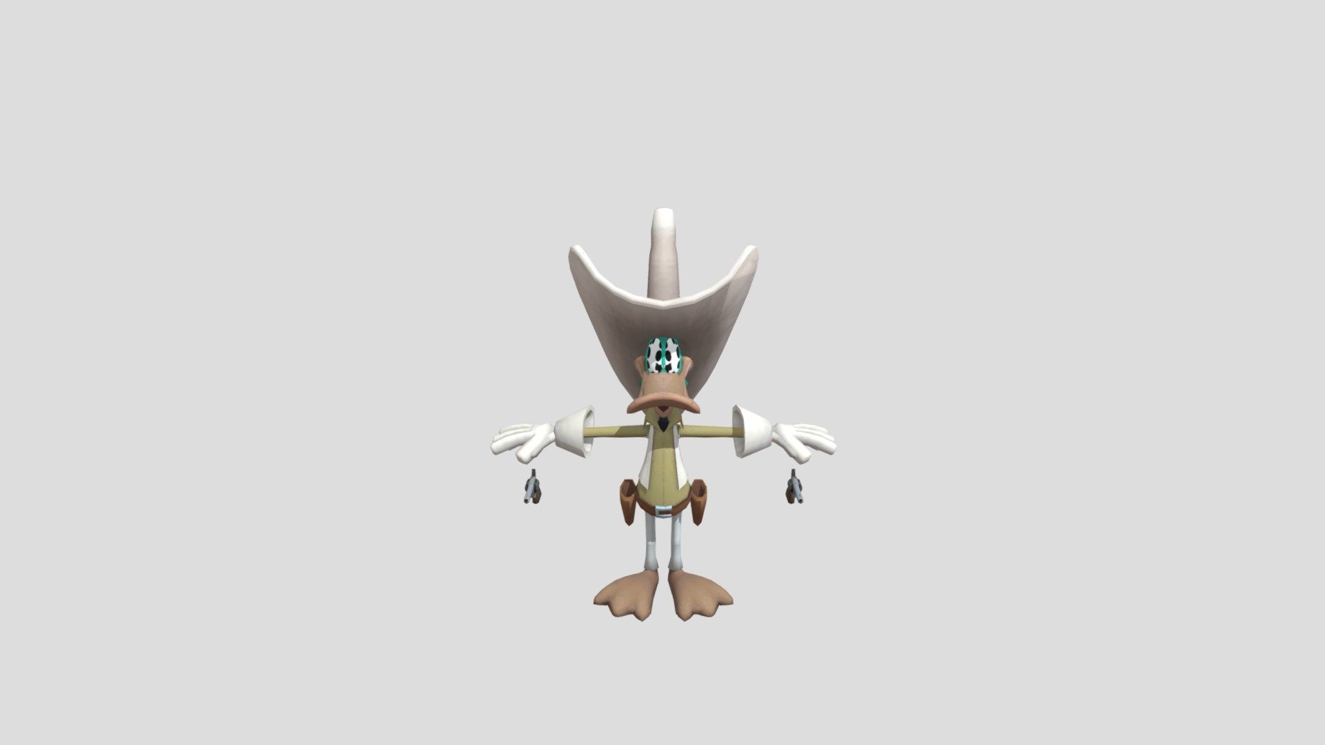 Daffy Duck Masked Avenger - Download Free 3D model by anderlenolan [2bc7ad4] - Sketchfab