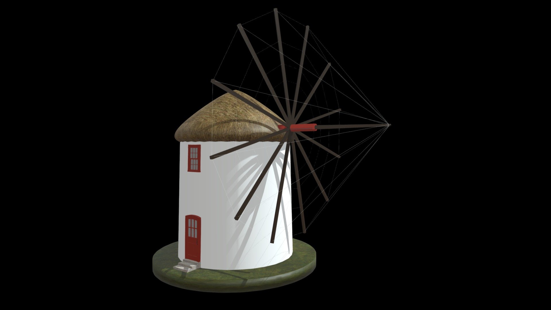 Windmill 06 - 3D model by 3D View (@dimoduk) [2bc8c1f] - Sketchfab