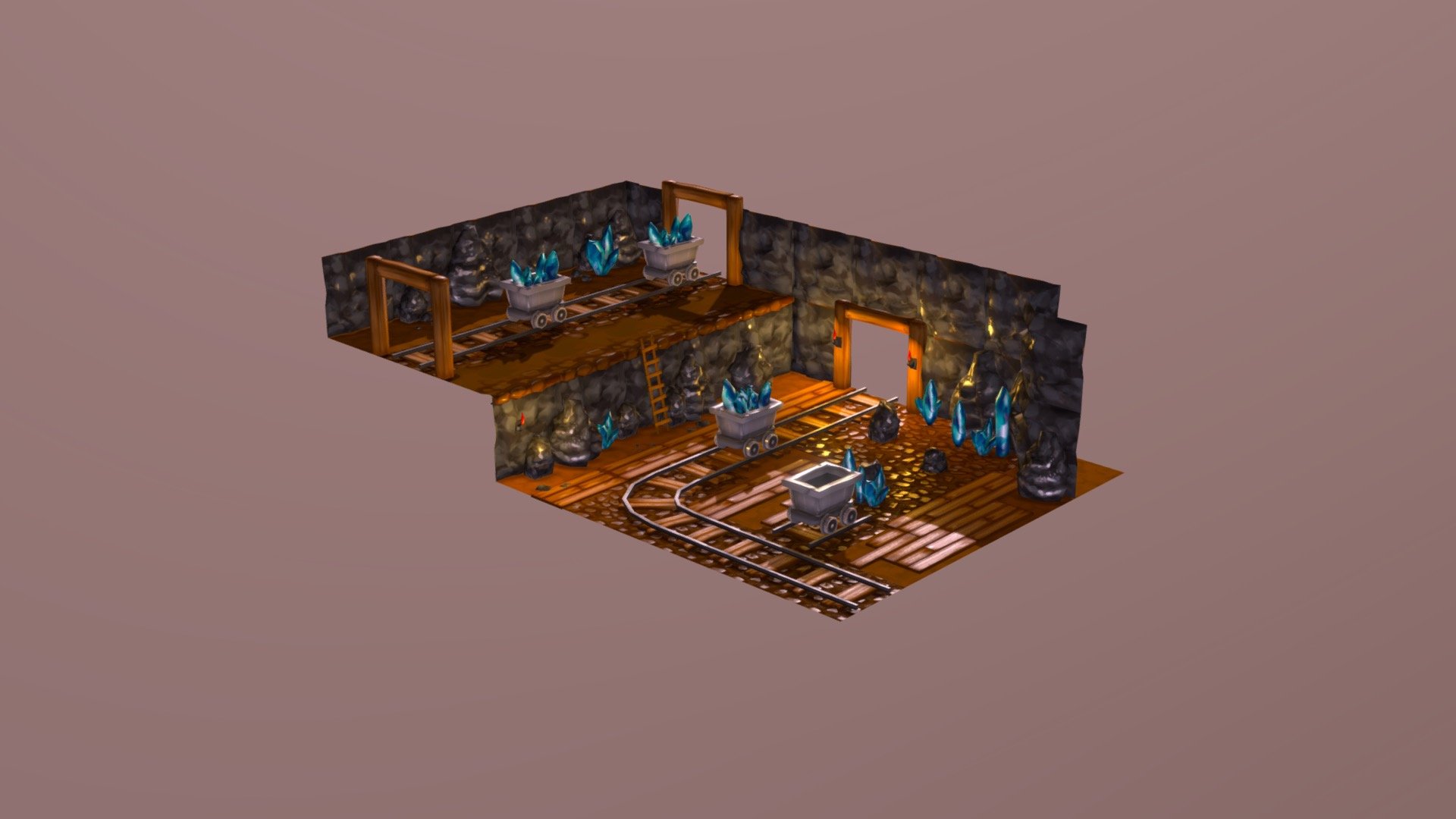 Mine Dungeon - Download Free 3D model by kyuuart [2bca400] - Sketchfab