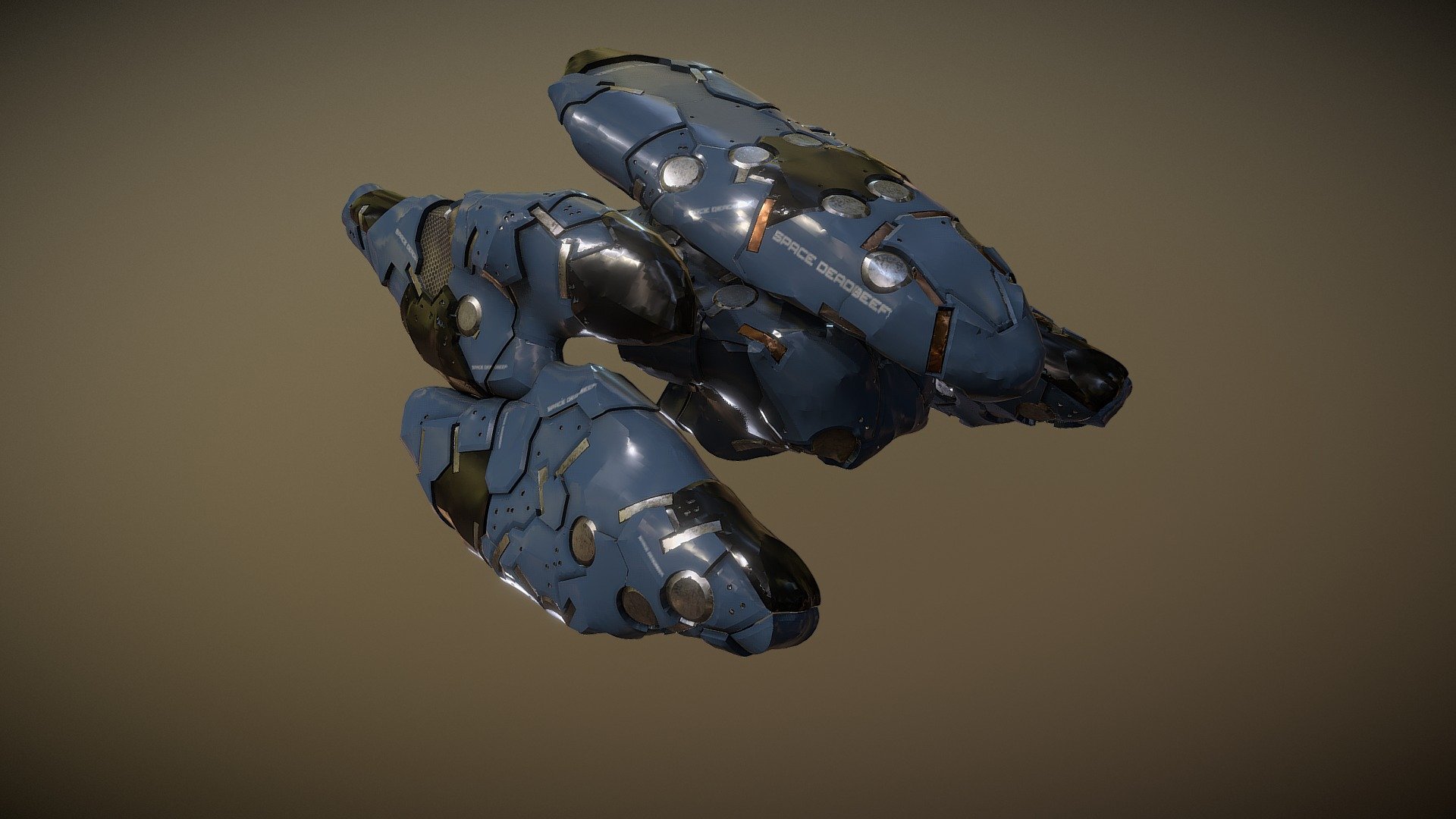 Procedural Hard Surface Modeling Test02 - 3D model by asaito [2bd2d63 ...