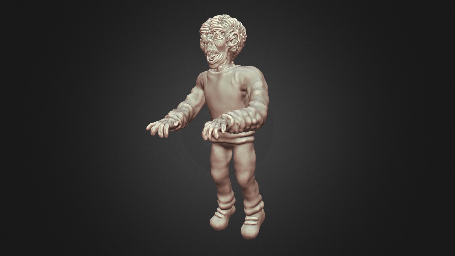 Zombie work in progress 4 sketchfast 6 - Download Free 3D model by ...