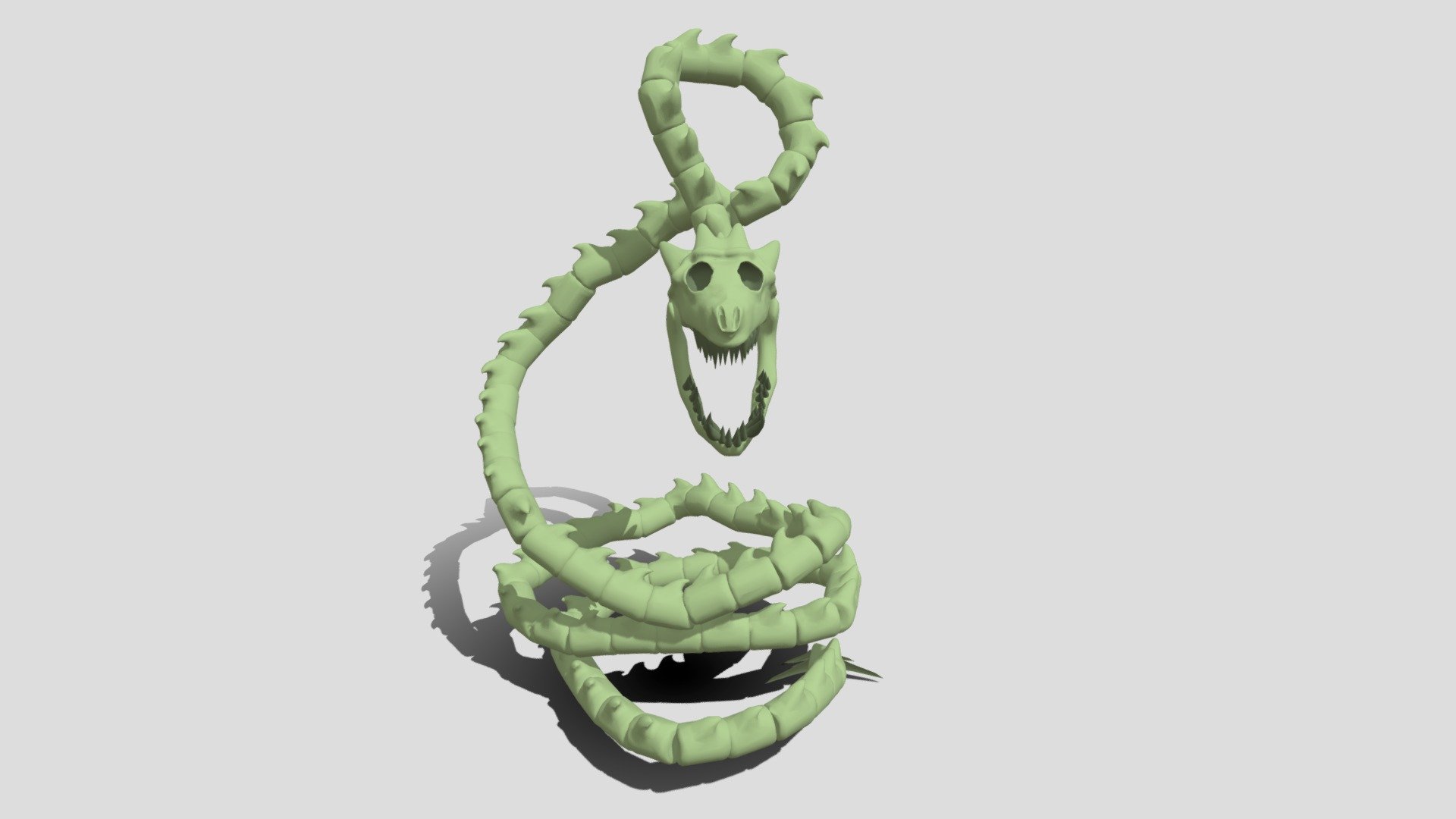 Skeletal Serpent - 3D model by Dan Morgan (@dan6666fish) [2bd5ac9 ...