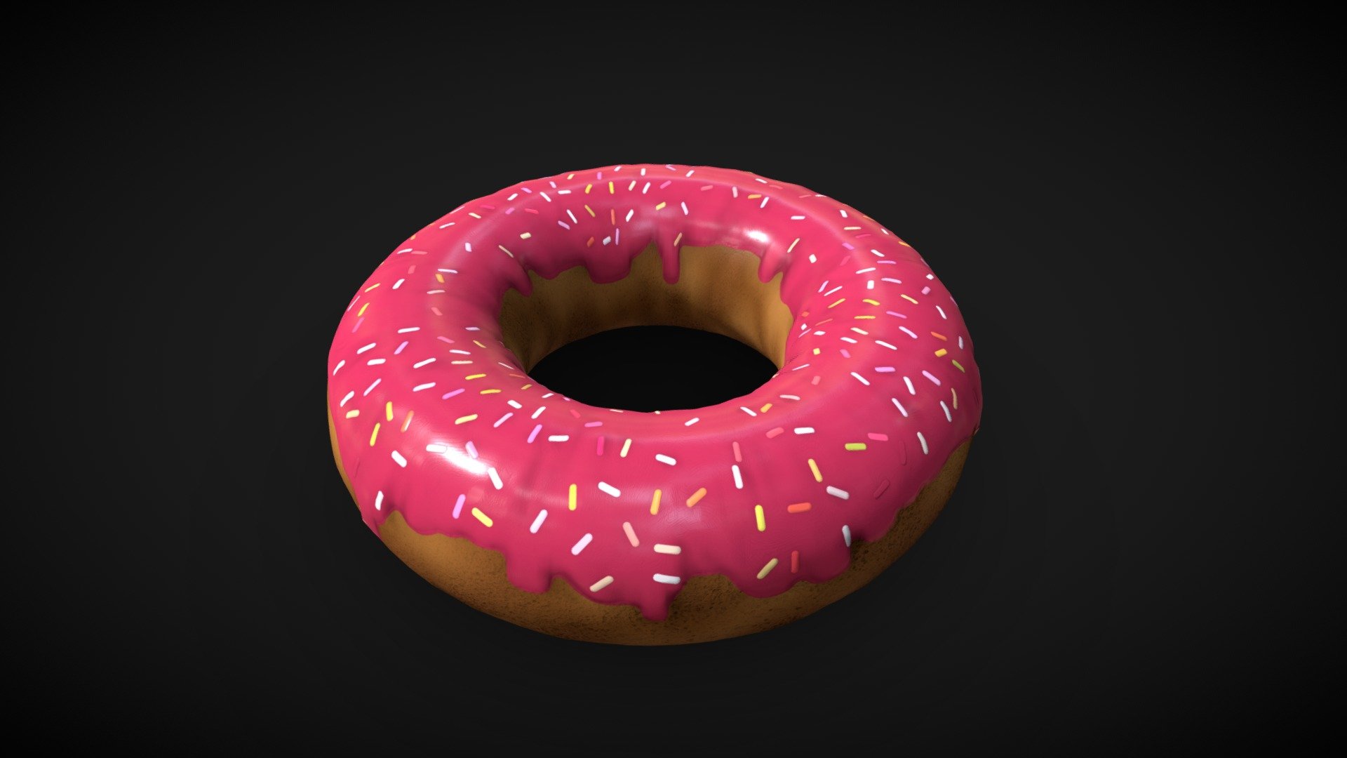 Pink Donut (seamless texture) - Buy Royalty Free 3D model by Pratibha ...