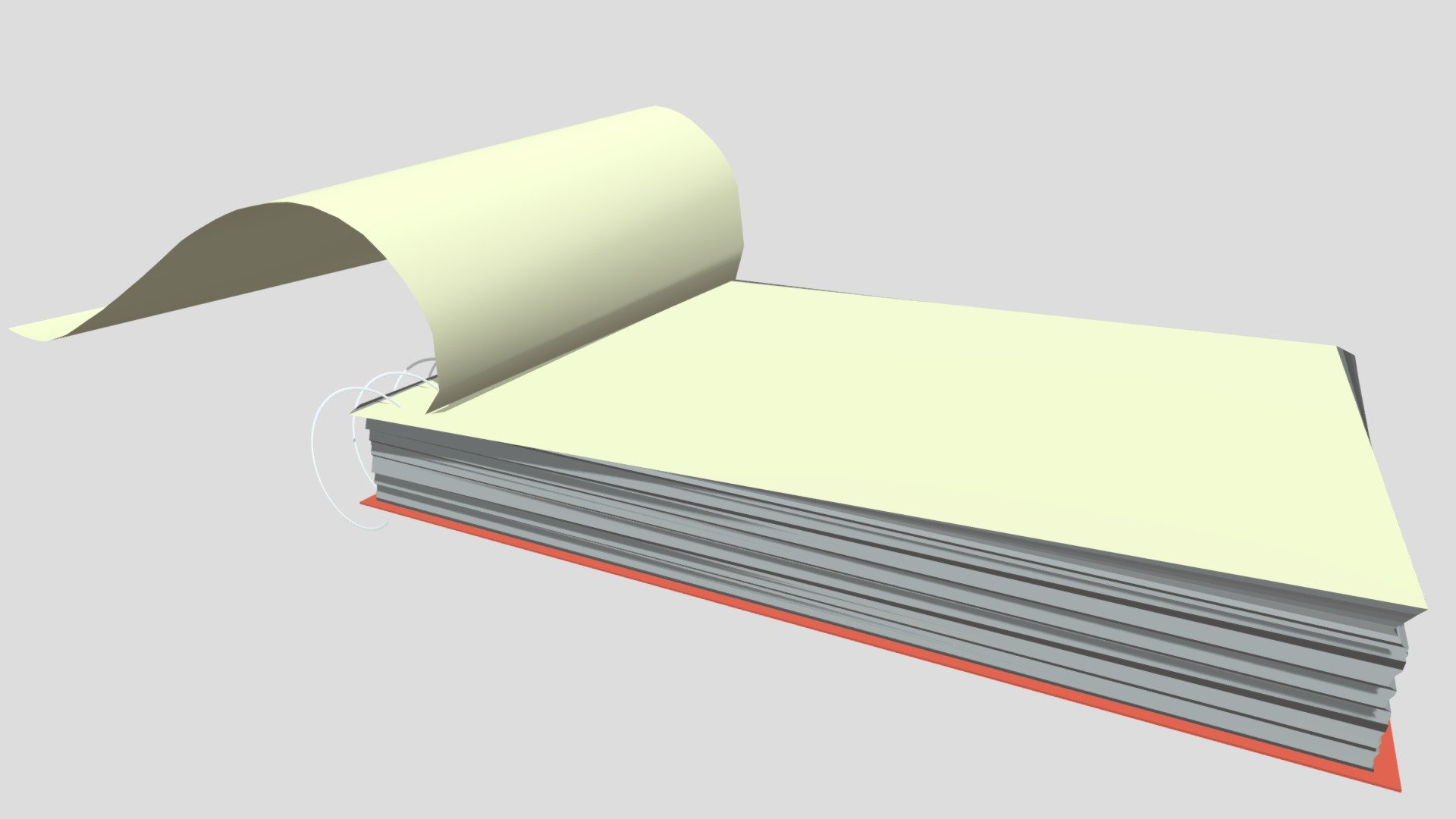 Note Paper - 3D model by winpritam [2bdde4f] - Sketchfab