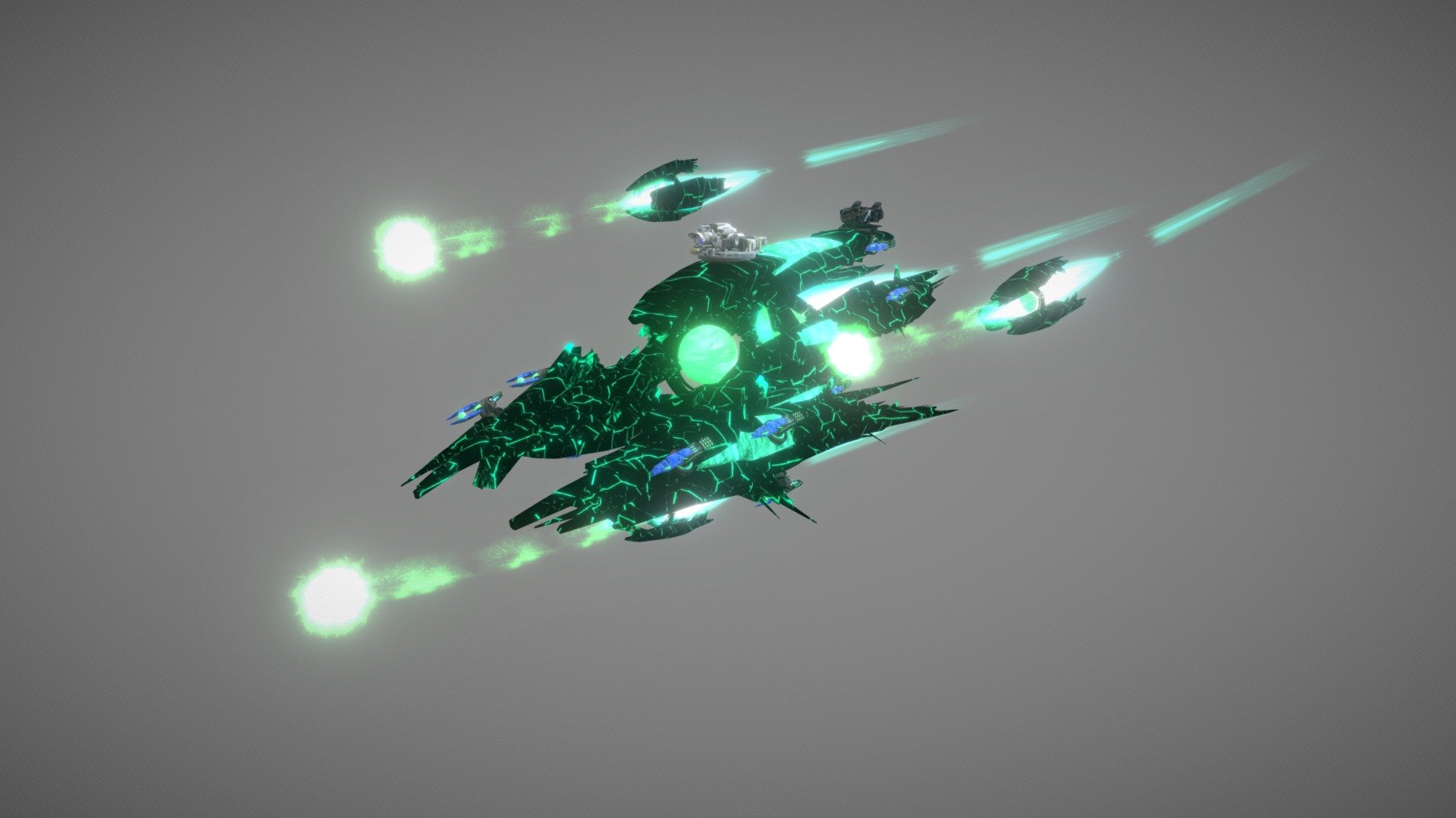 Alien Destroyer - Predator drones - 3D model by HenyA [2bde923] - Sketchfab