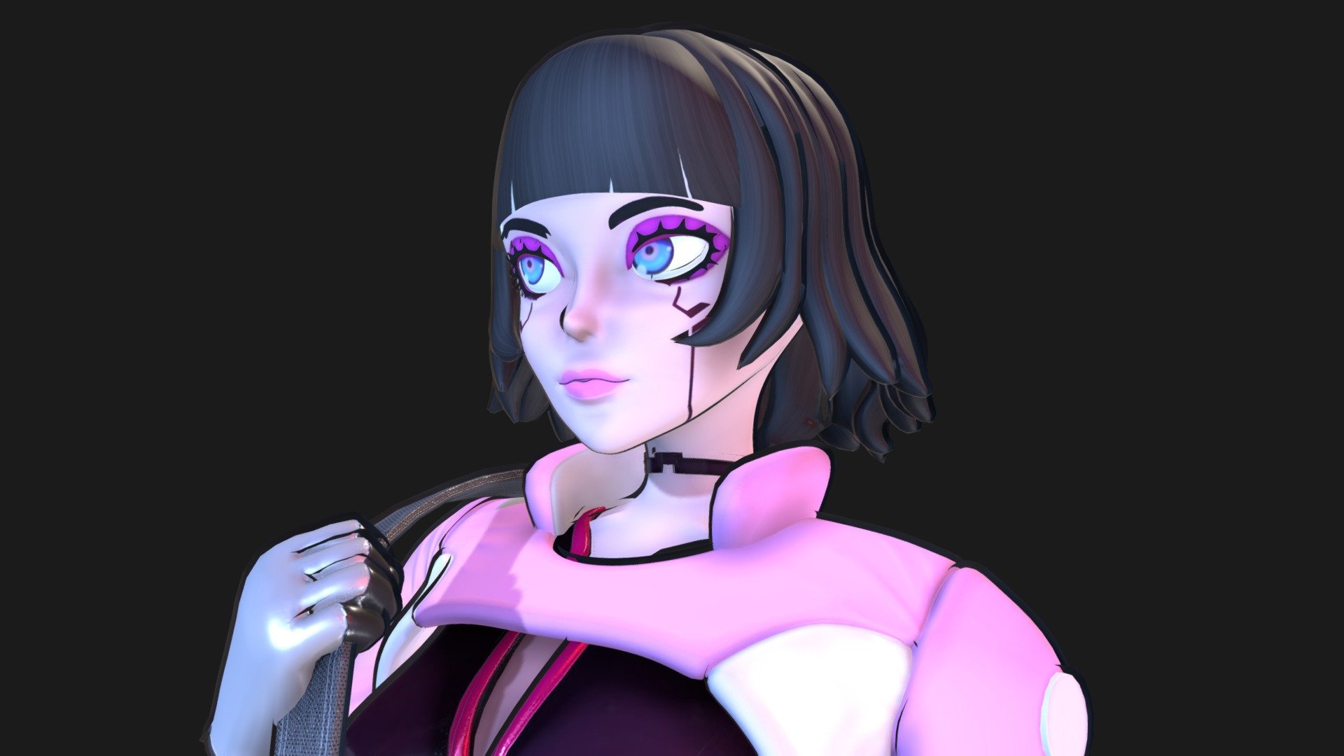 Cyberpunk Sasha Stylized - Download Free 3D model by SoftNote [2bdf329 ...