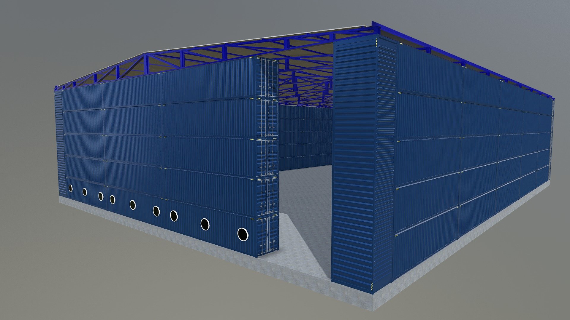 Armazén Container AGS - 3D model by Tiago Santos (@tiagocomubi ...