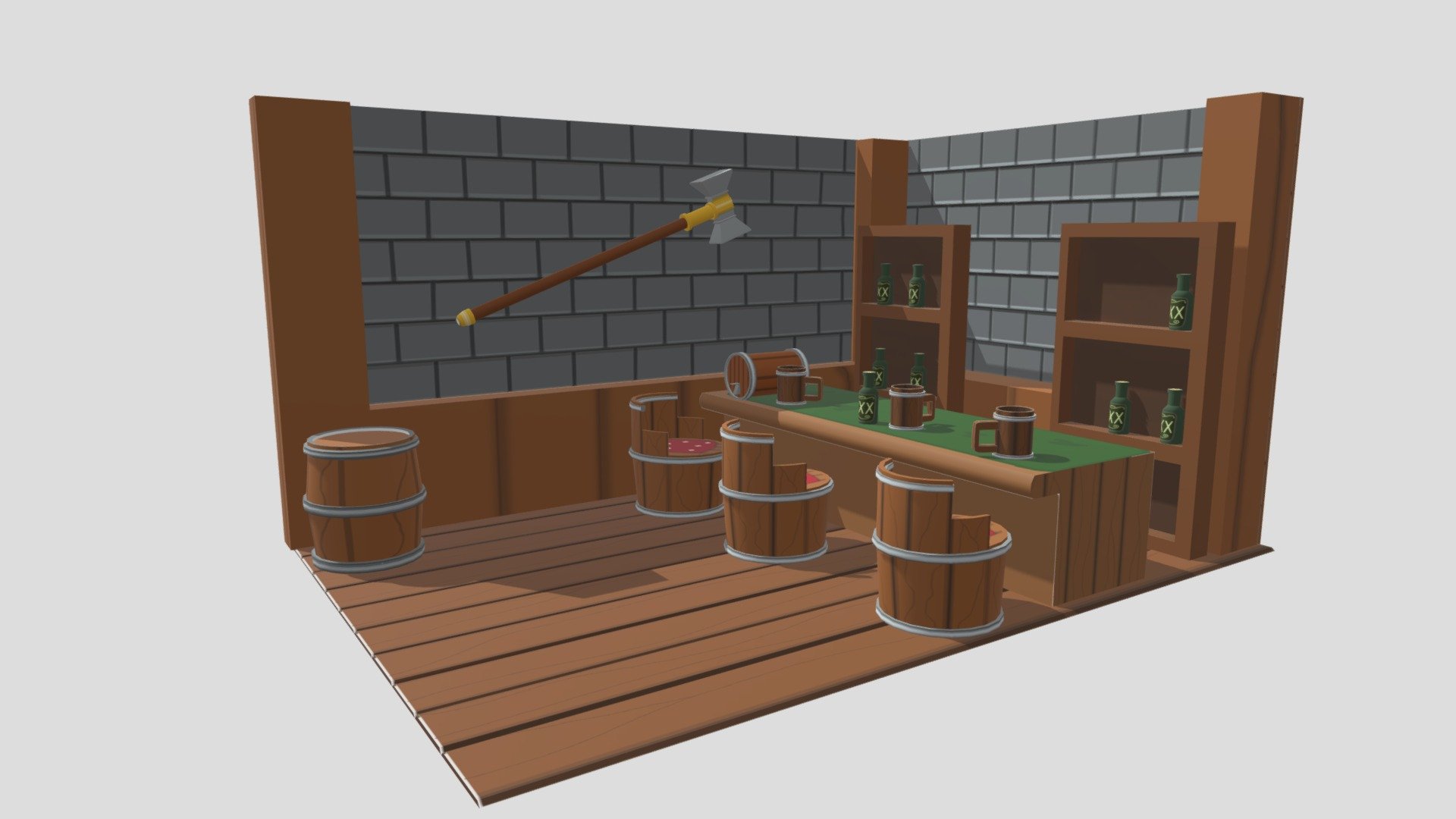 Tavern Diorama - 3D model by HarrySeddon-Toole [2be0cdd] - Sketchfab