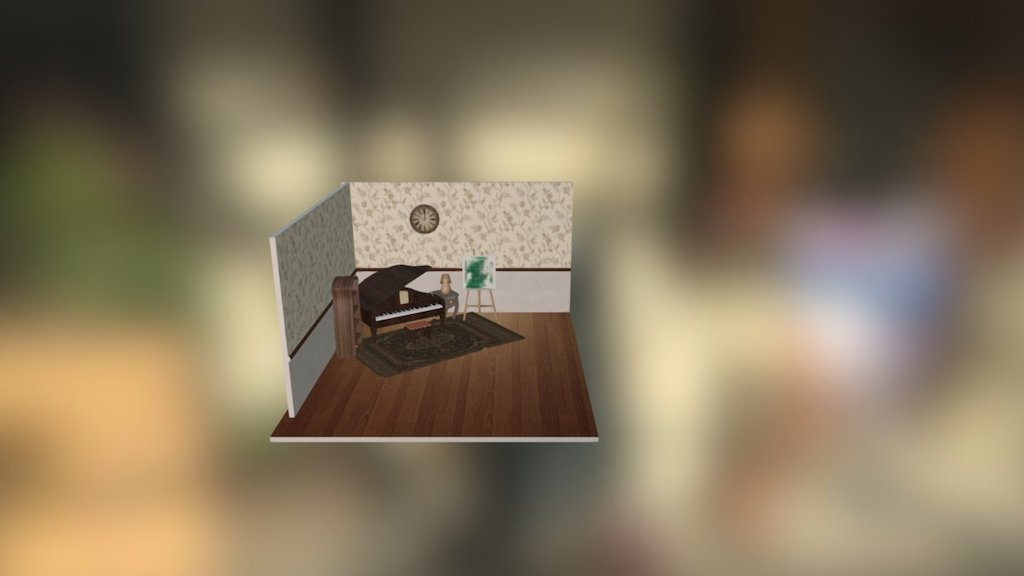 Hobby Room - 3D model by zeldannah [2be41ad] - Sketchfab