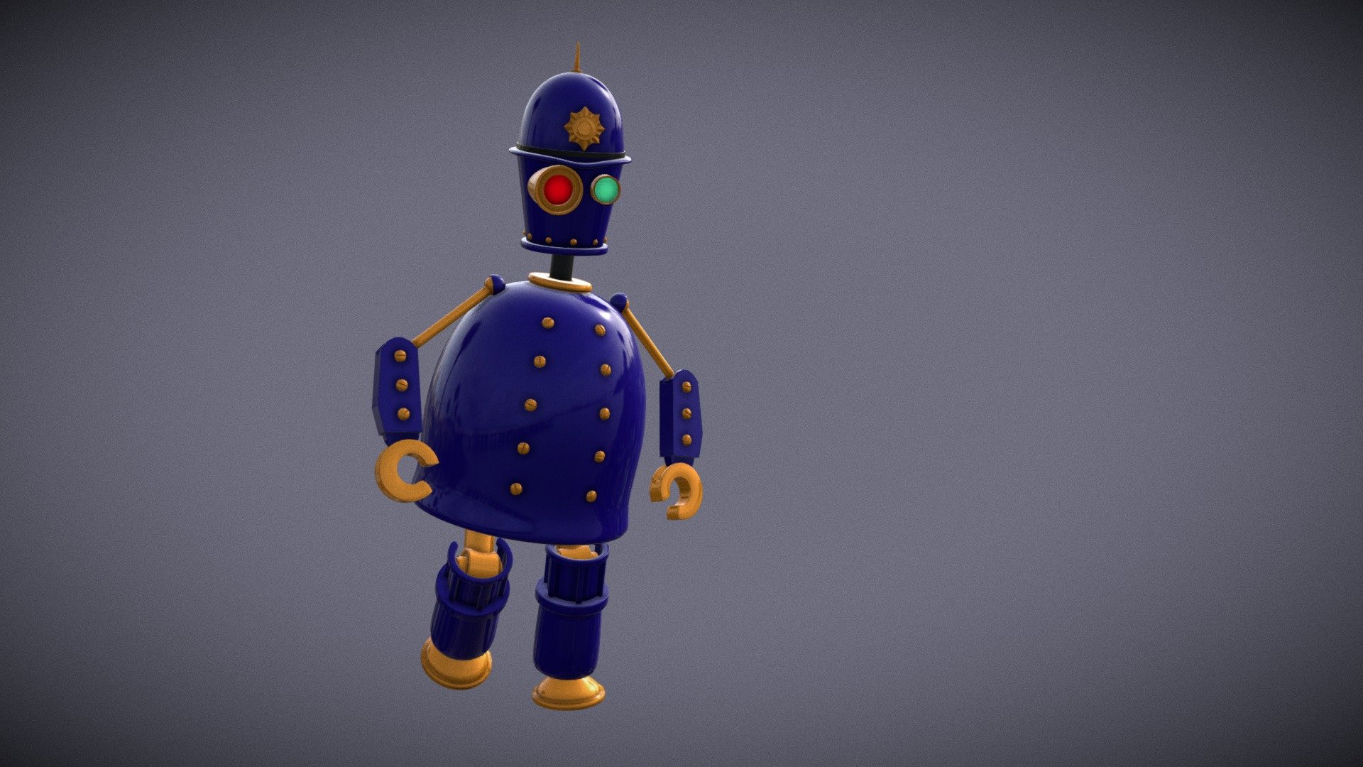 Robot Police Officer - 3D model by ConorMcM [2be5be9] - Sketchfab