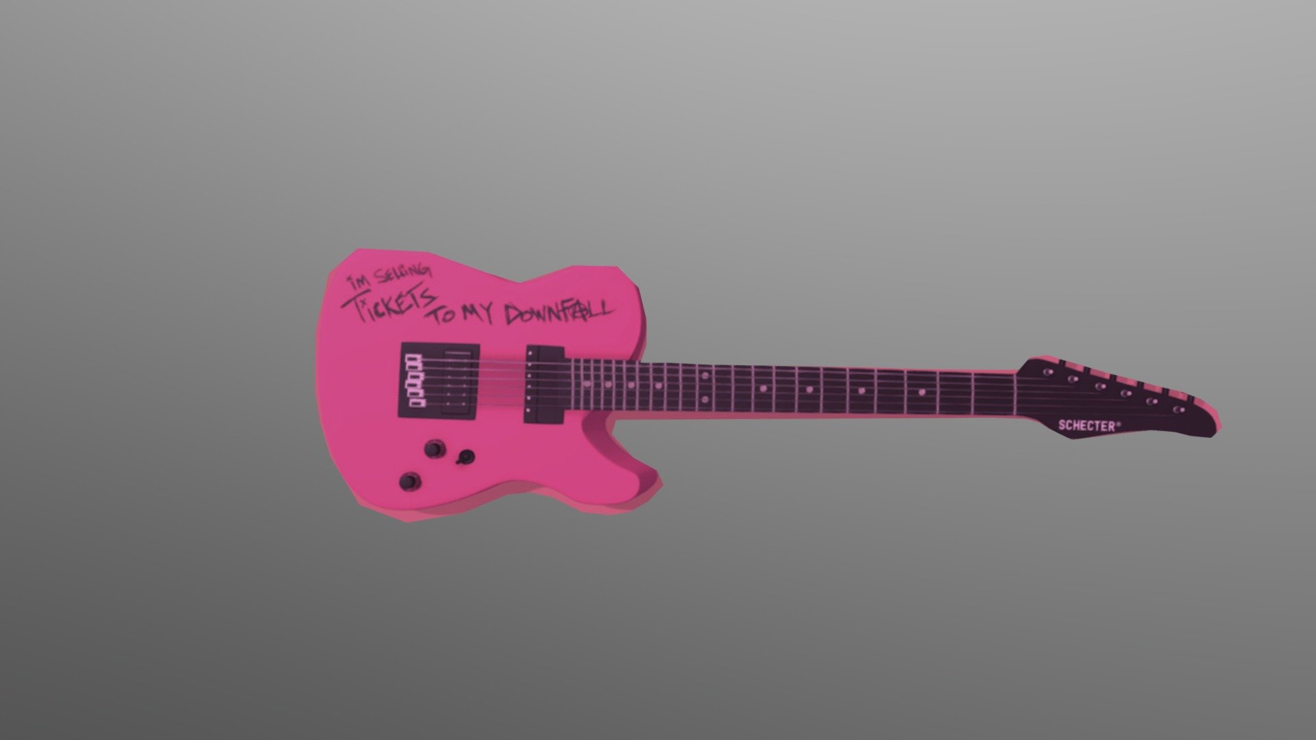 275_ Machine Gun Kelly's TTMD Guitar - Download Free 3D model by ...