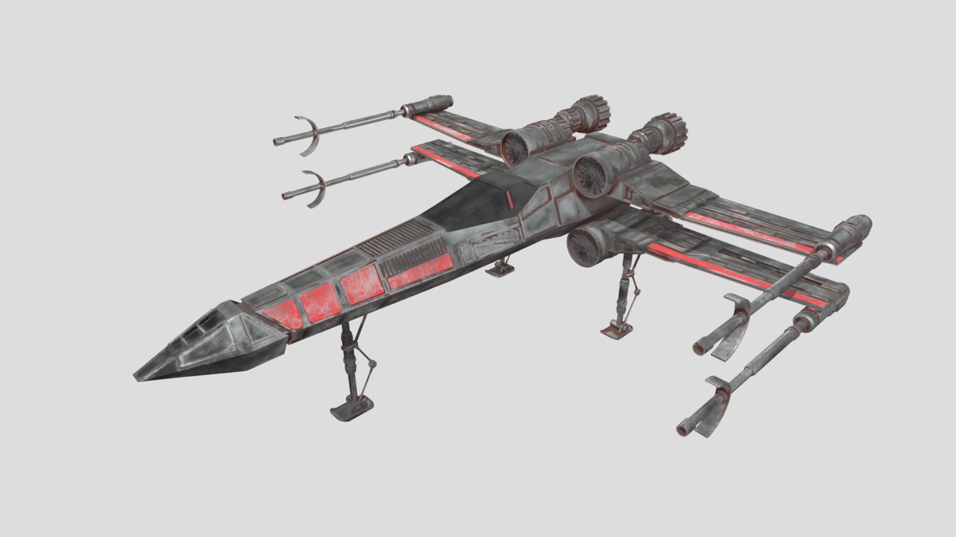 Xwing - 3D model by Fabio Watanabe (@fbwatanabe) [2bec166] - Sketchfab