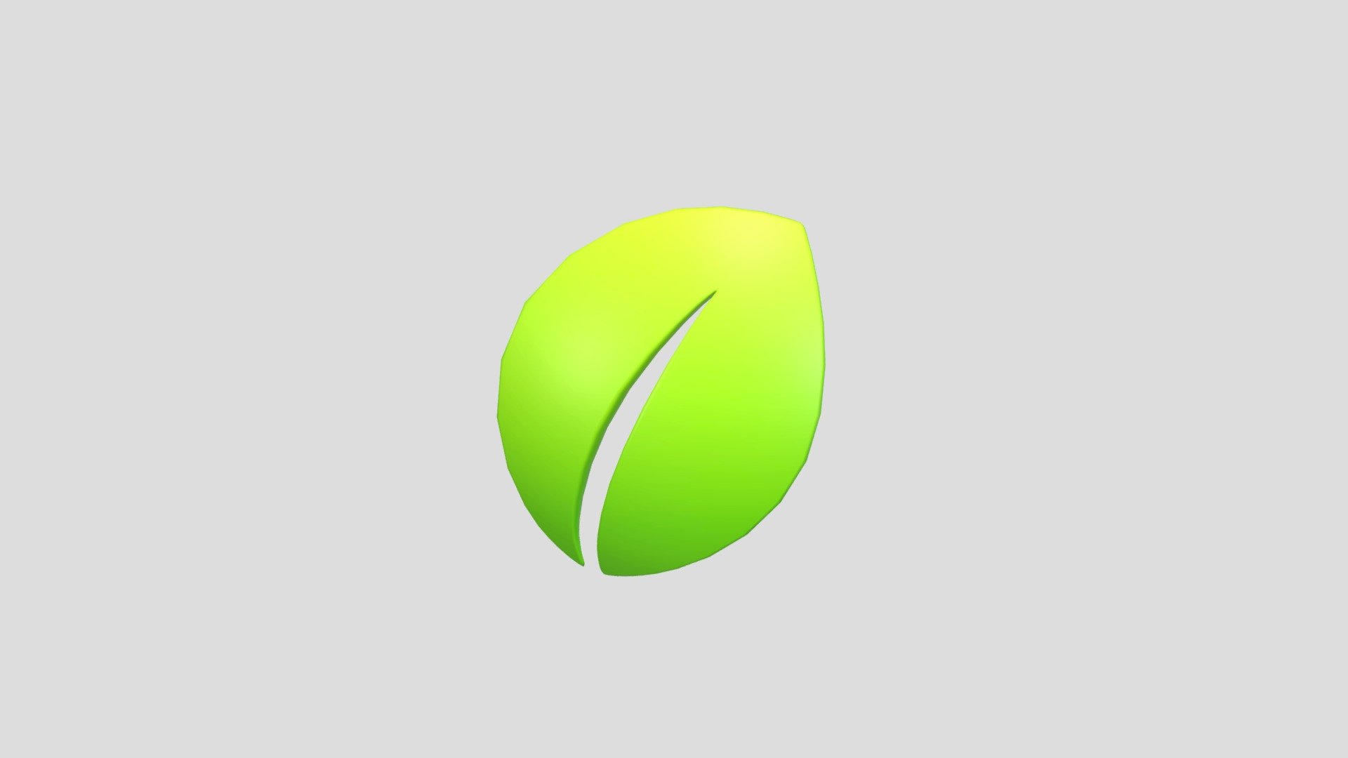 Leaf Symbol - Buy Royalty Free 3D model by bariacg [2bee19f ...