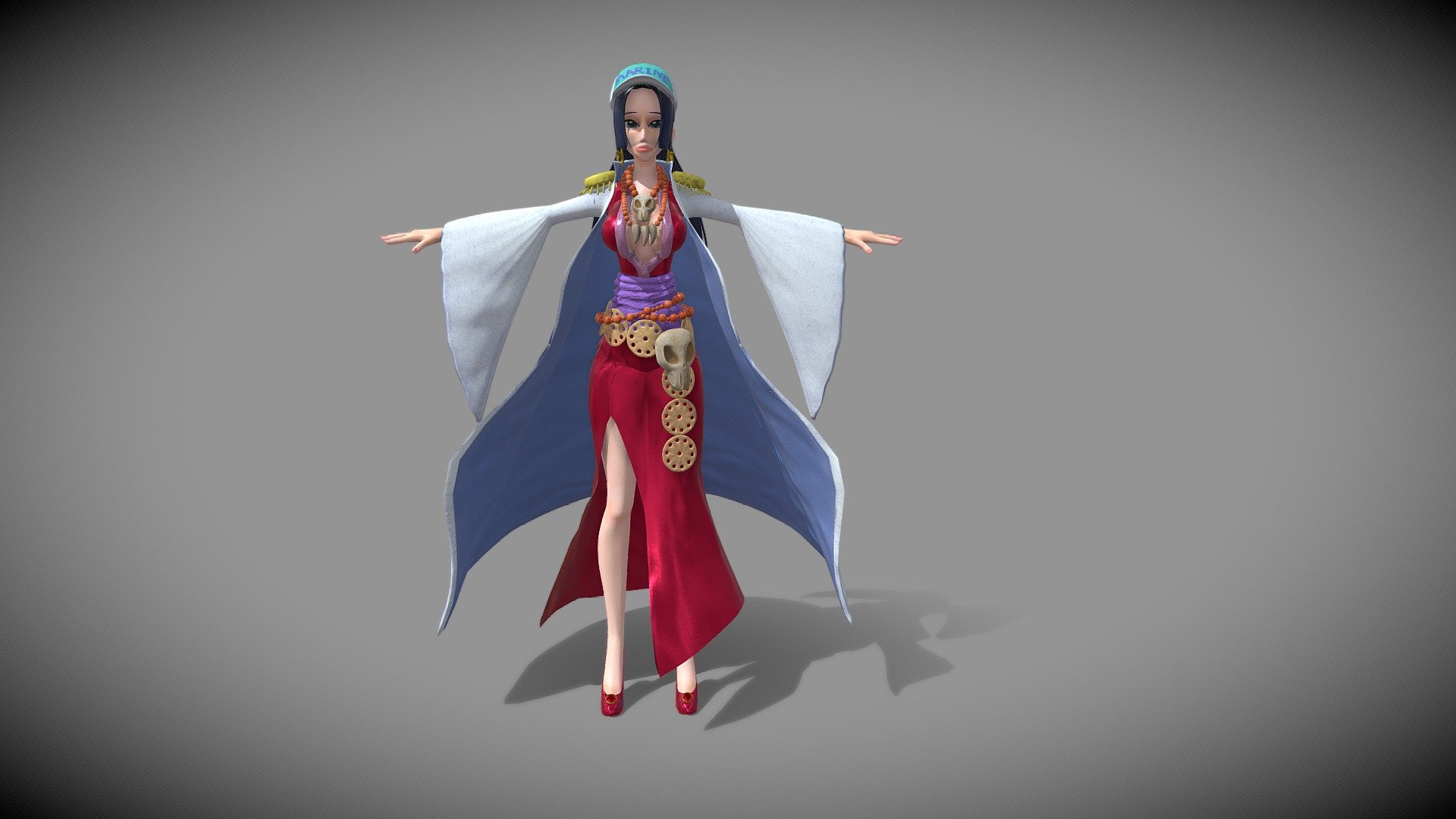 Boa Hancock Textured Character Model - 3D model by zongster [2bf1285 ...