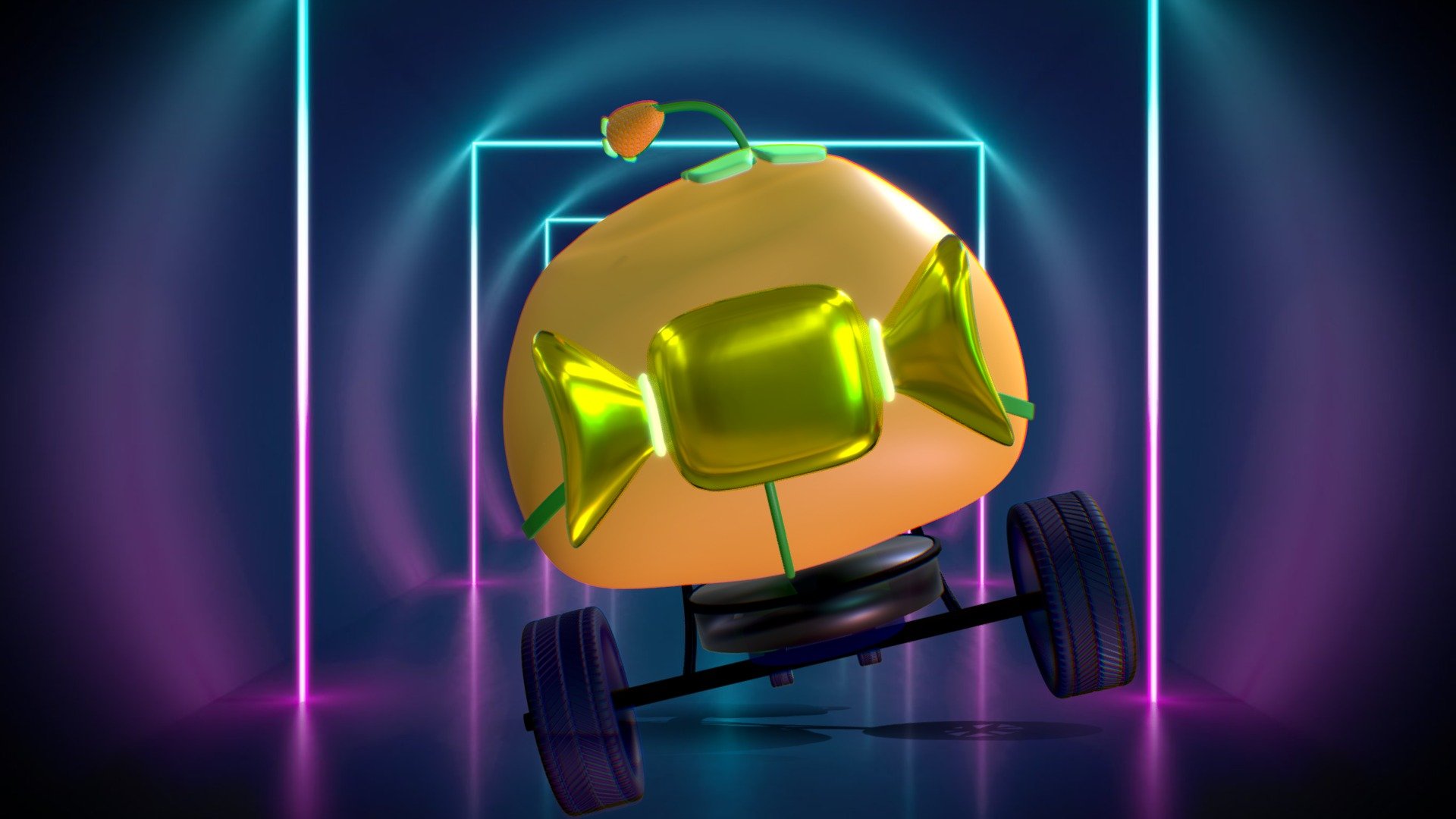 Racing potato game character - 3D model by mampossible [2bf2af3 ...