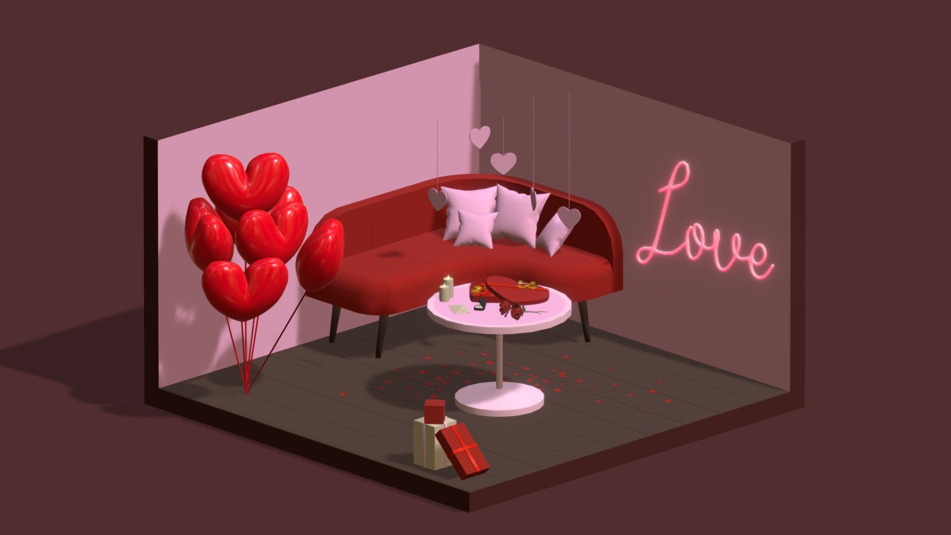 Valentine's day - Buy Royalty Free 3D model by ApprenticeRaccoon ...
