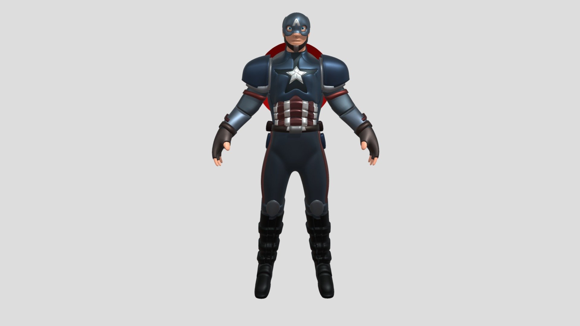 Marvel Comics Captain America - Buy Royalty Free 3D model by ...