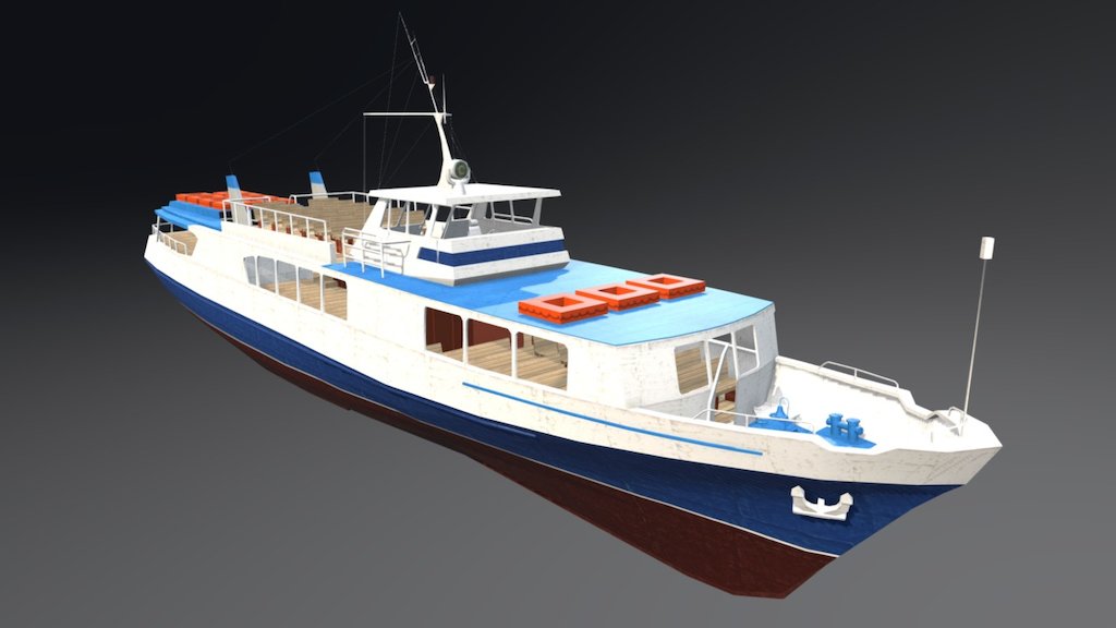Low poly boat - 3D model by Stigla [2bf9768] - Sketchfab