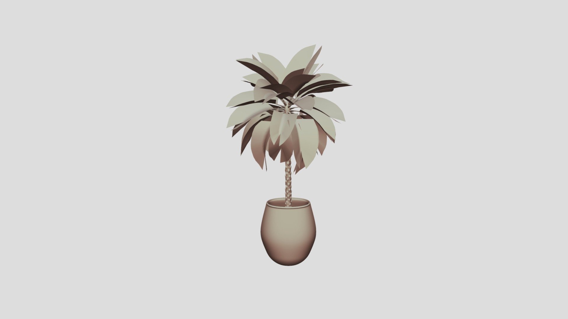 Palm tree in a pot - 3D model by idealpanda [2bfb4d5] - Sketchfab