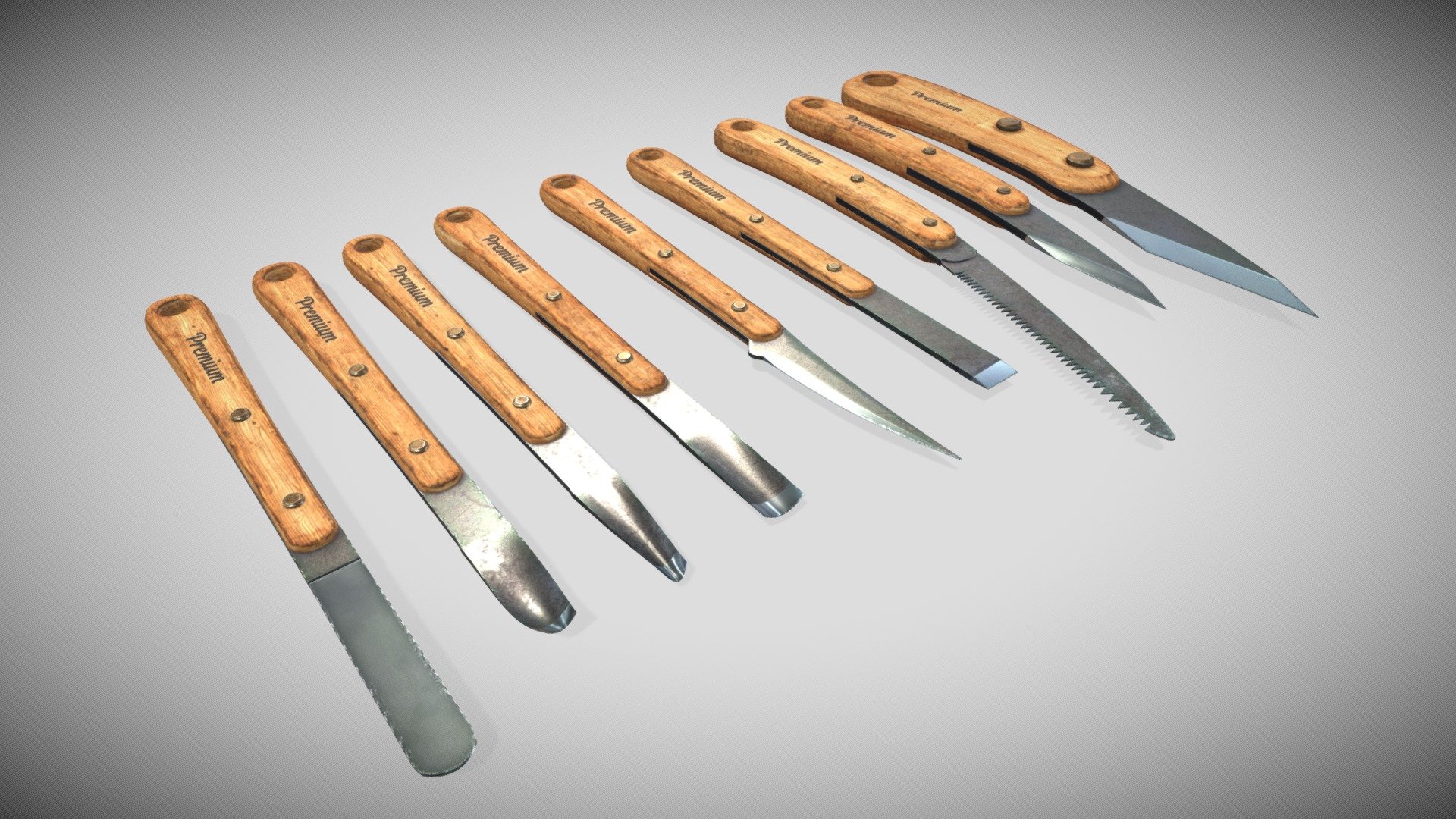 Carving Tools - Buy Royalty Free 3D model by Francesco Coldesina ...