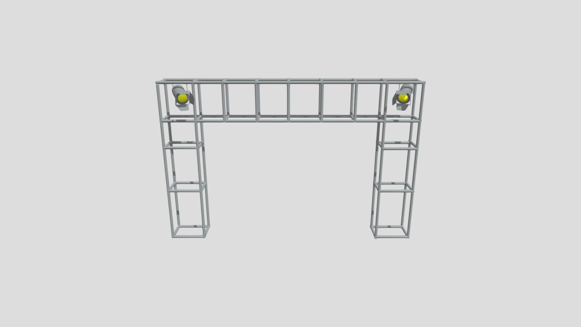 Stage Rack With Lights - Download Free 3D model by ...