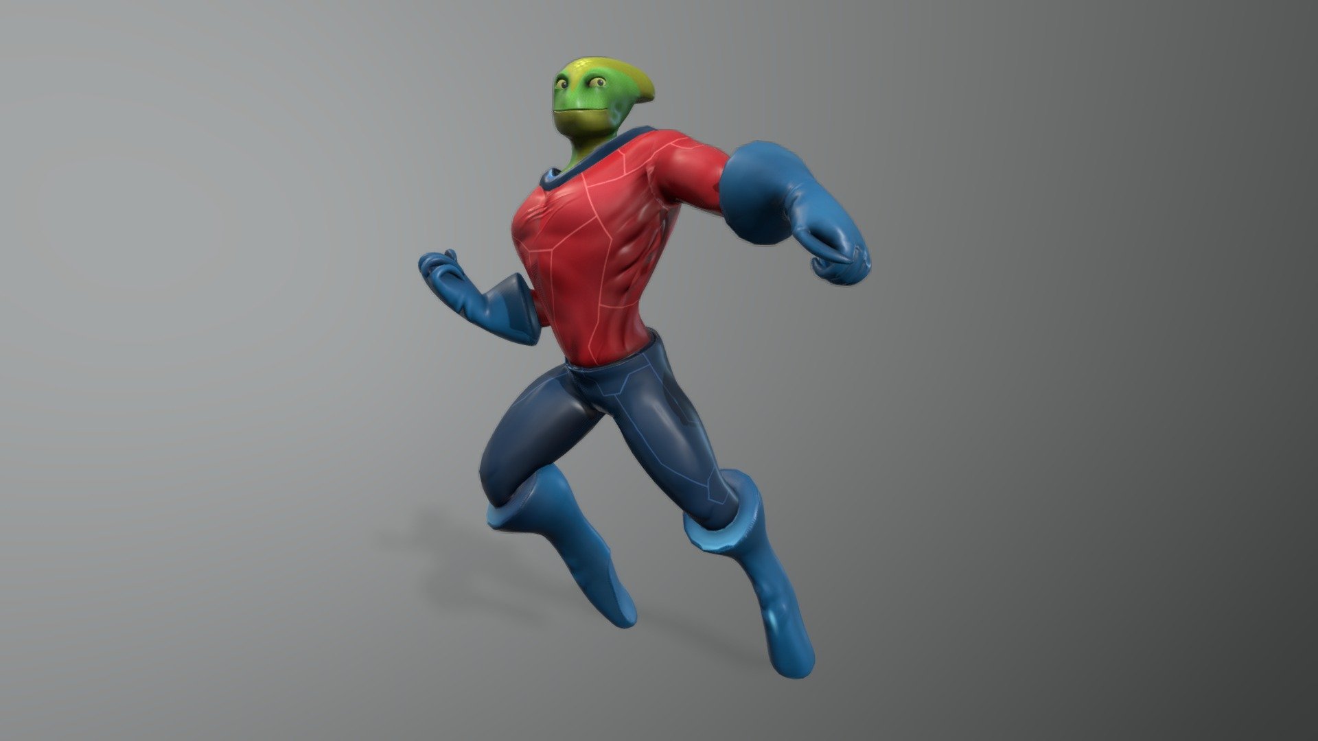 Superhero Alien Character - 3D model by smoore76 [2bfcb7e] - Sketchfab