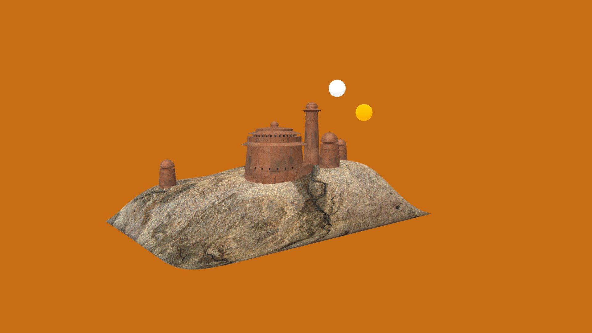 Jabba Palace (Star Wars) - 3D model by 3D View (@dimoduk) [2bfcd66 ...