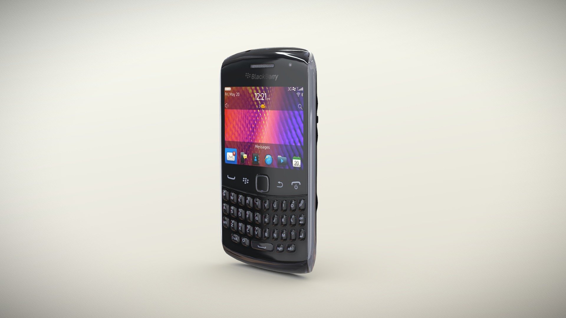 BlackBerry 9360 Black - Buy Royalty Free 3D model by 3DOverstock ...
