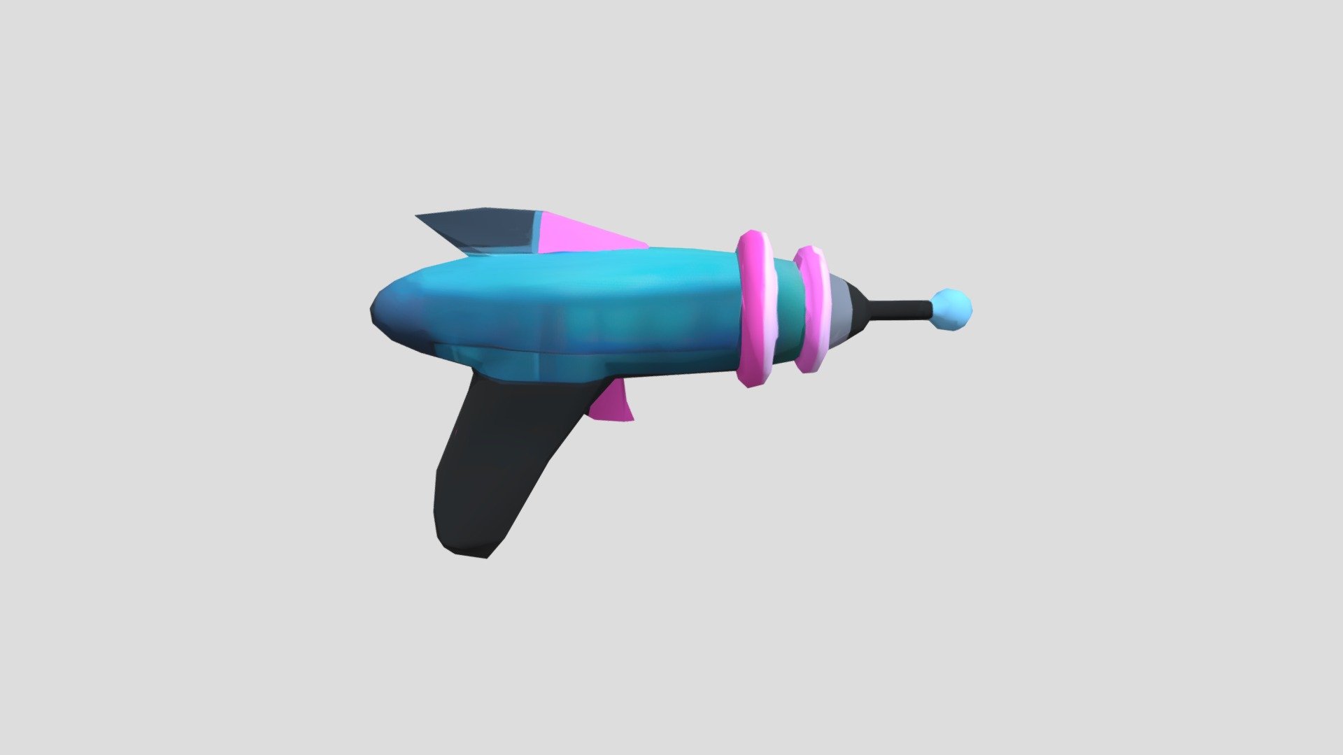 Synthwave Space Gun - 3D model by Skeba Studios (@skebastudios ...