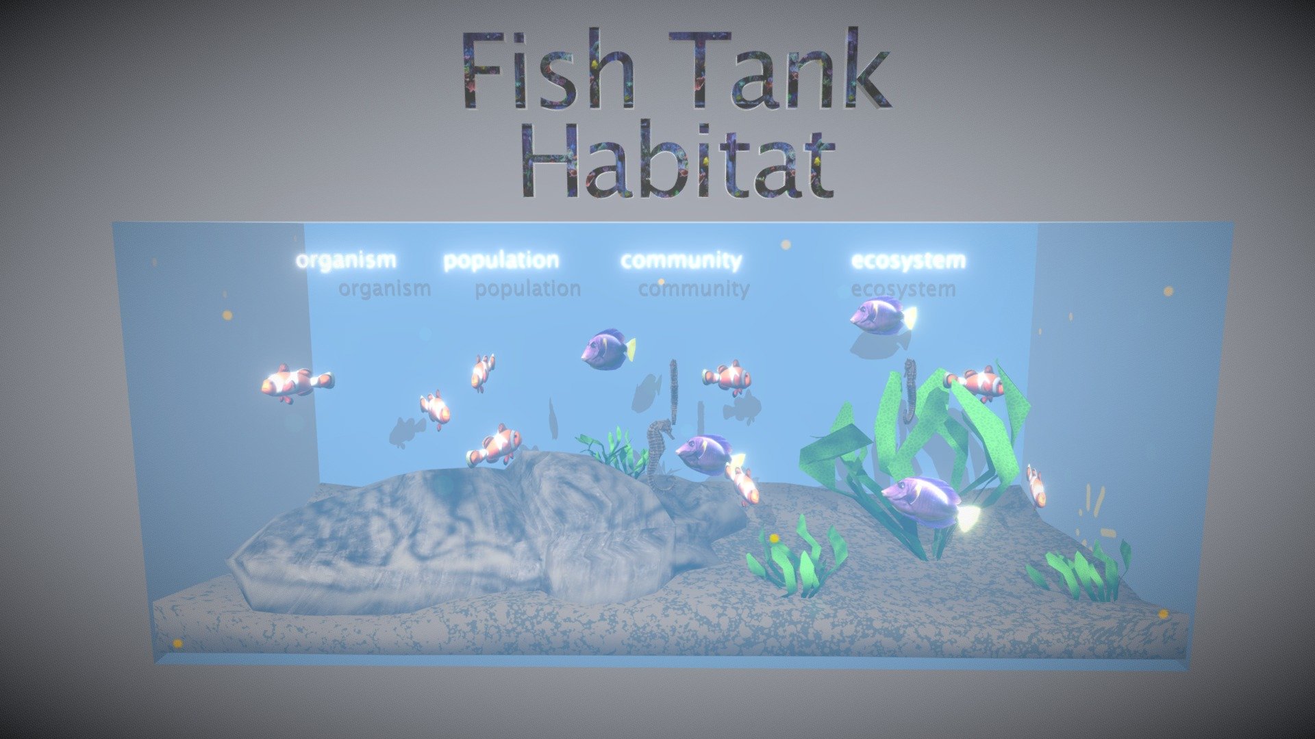 fish tank habitat - Download Free 3D model by isparklekidz [2c02286 ...