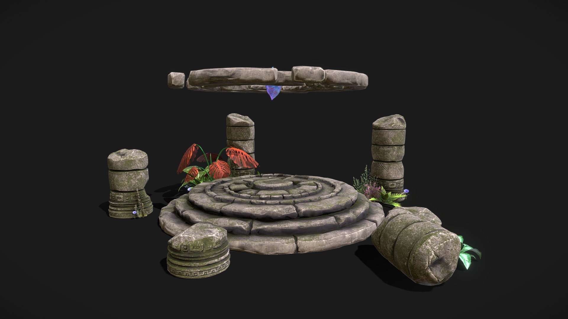 Stone Circle Entity - 3D model by Elkandar [2c02daa] - Sketchfab