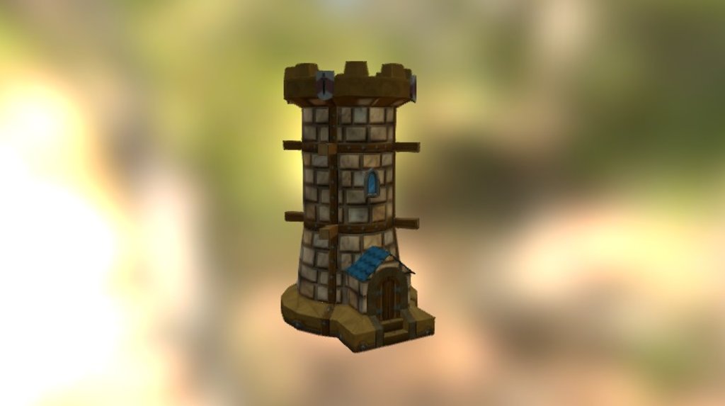 Round Tower Scene - 3D model by deathmethod [2c06654] - Sketchfab