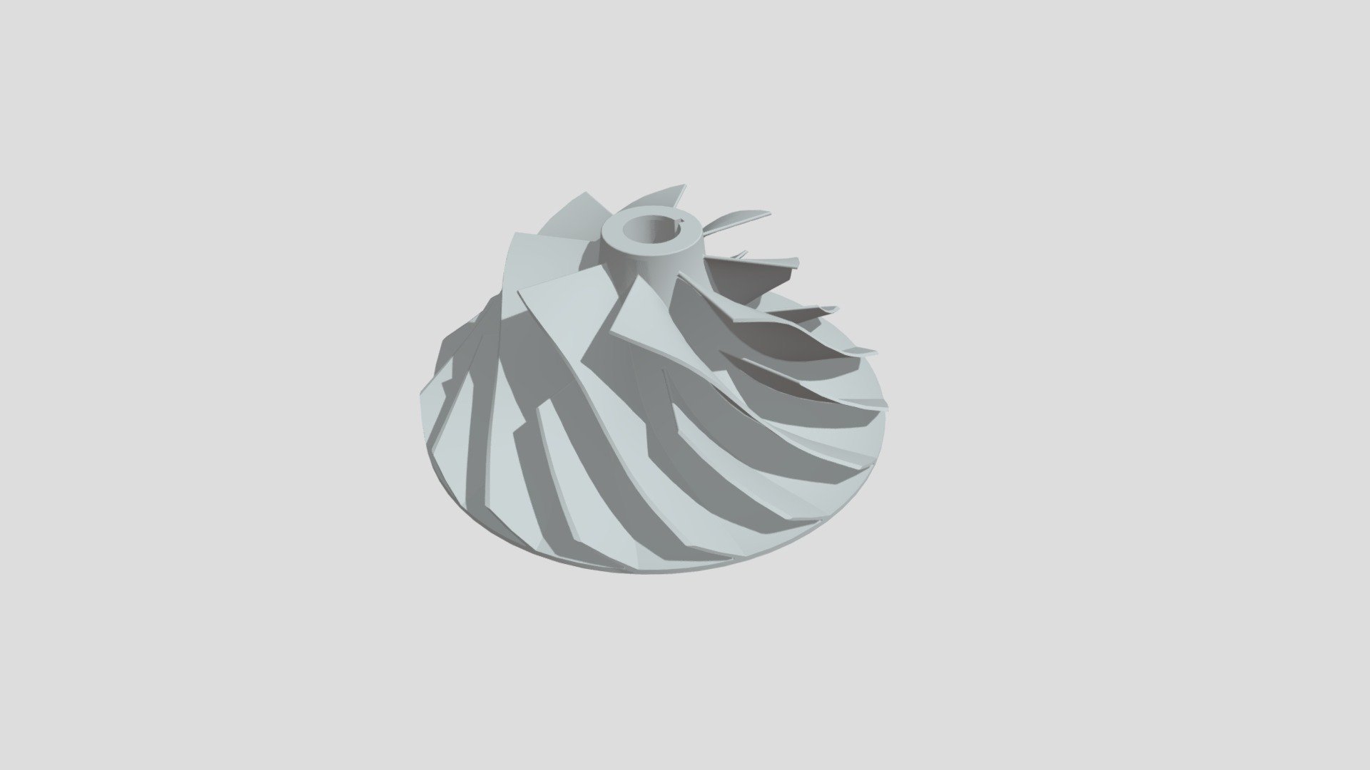 Turbocharger Compressor Wheel - Download Free 3D model by Marcel ...