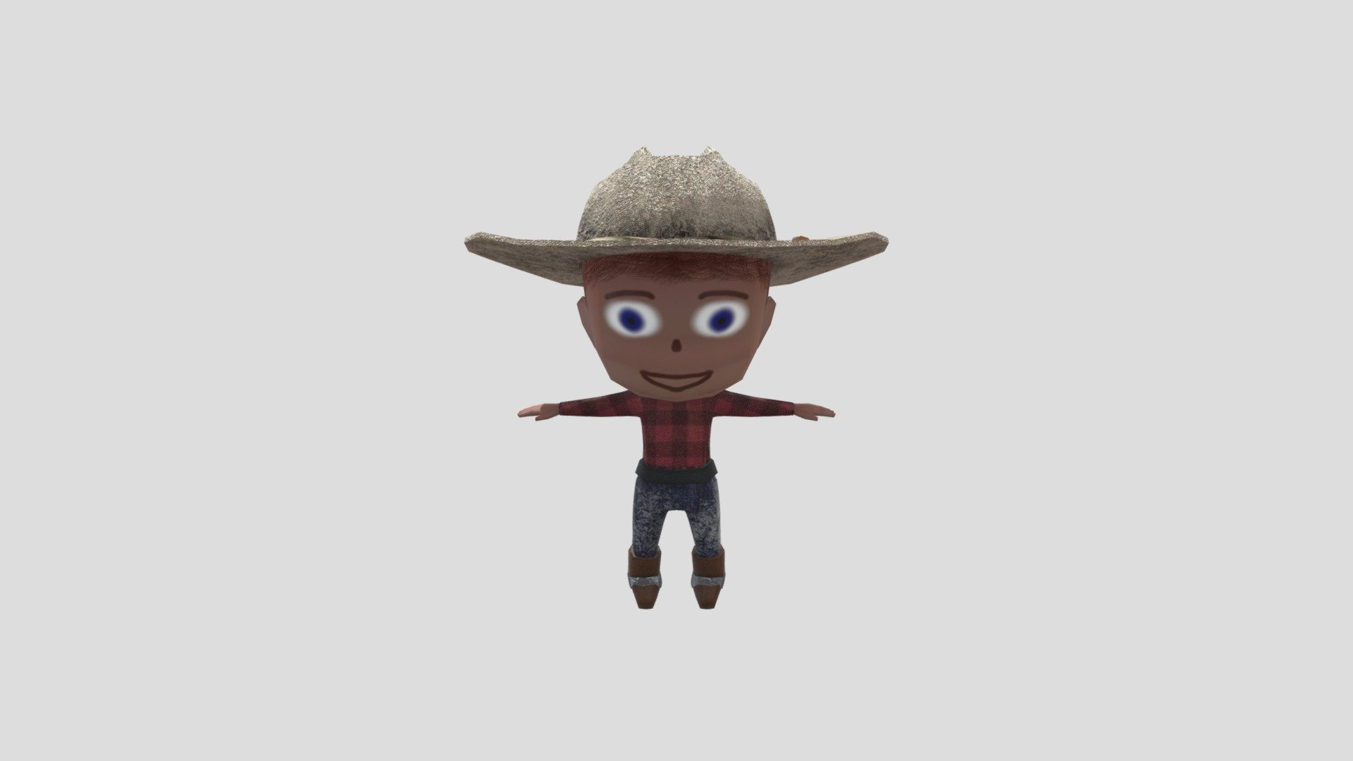 Cowboy Chibi - Download Free 3D model by amurray56 [2c06cda] - Sketchfab