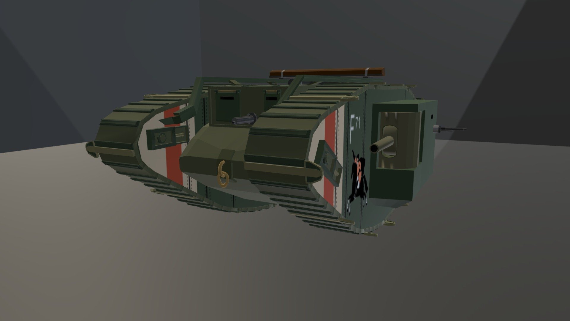 Mark V tank - 3D model by ThemasterH [2c08444] - Sketchfab