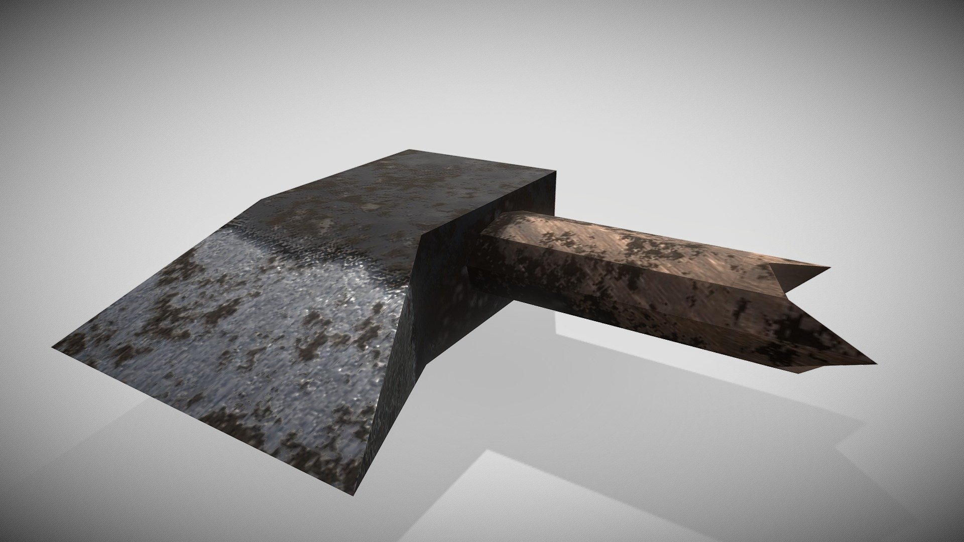Ridiculously Low Poly Broken Axehead - Download Free 3D model by Luke ...