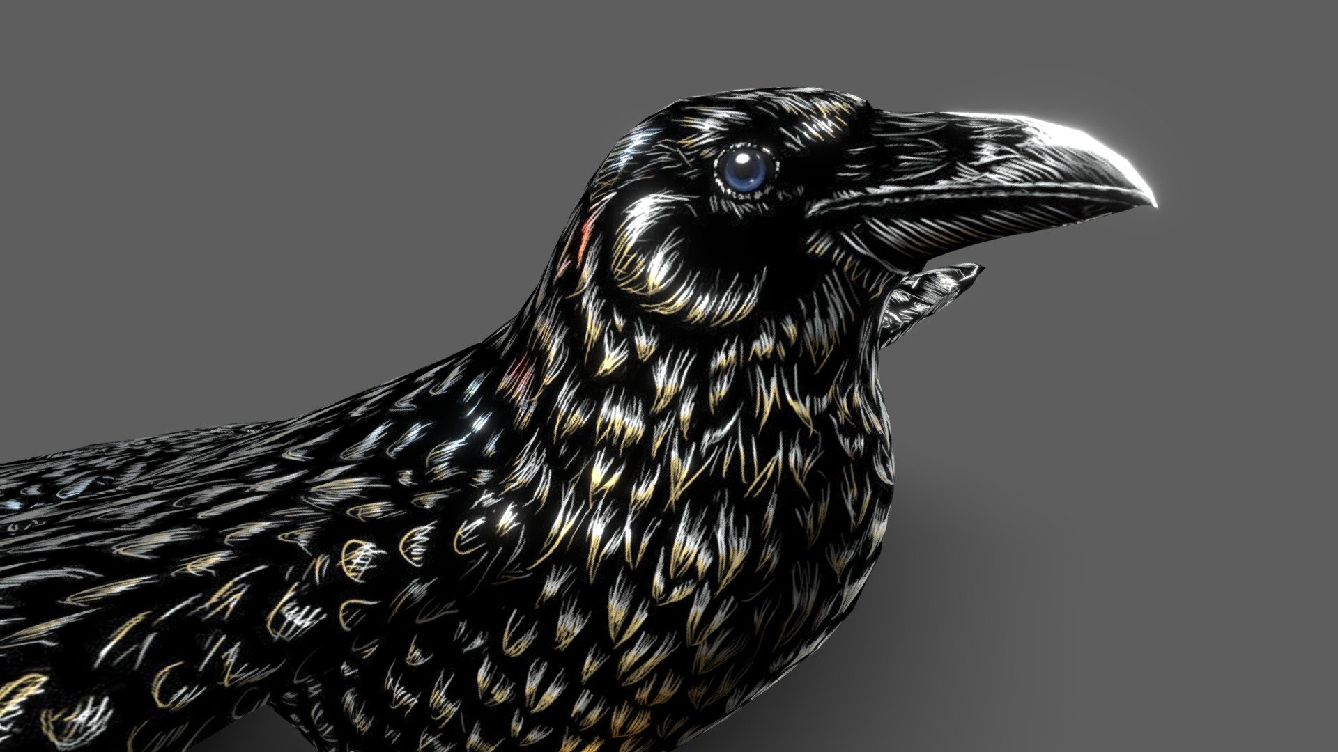Metallic Raven - Corbeau en métal - 3D model by cassiopee.chabot ...