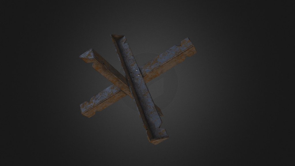 Hedgehog - Anti-tank barricade - 3D model by zvetraly_kamen [2c0b3bb ...