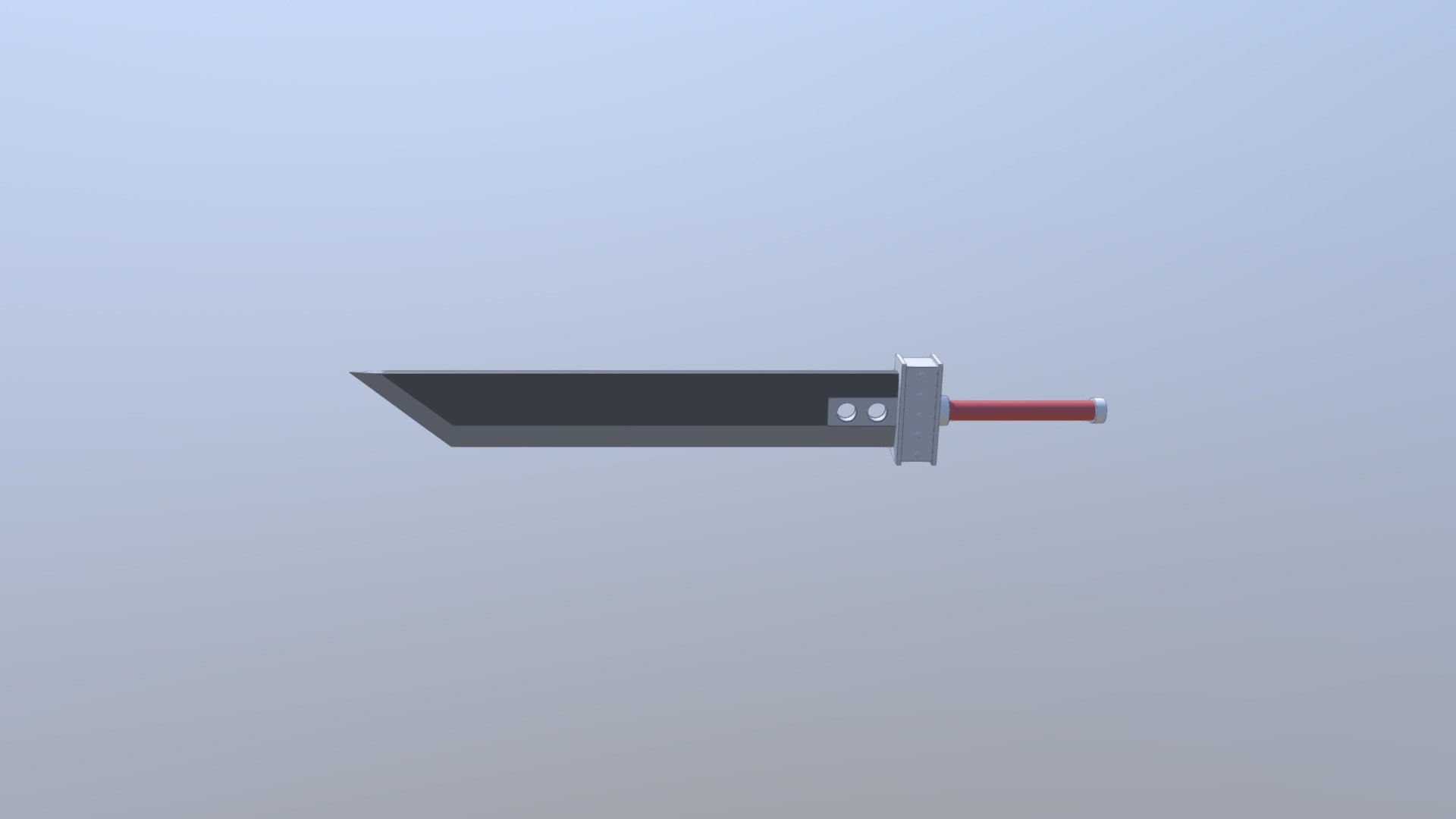 FFVII - Cloud Buster Sword - Low Poly - 3D model by guilherme.chavao ...