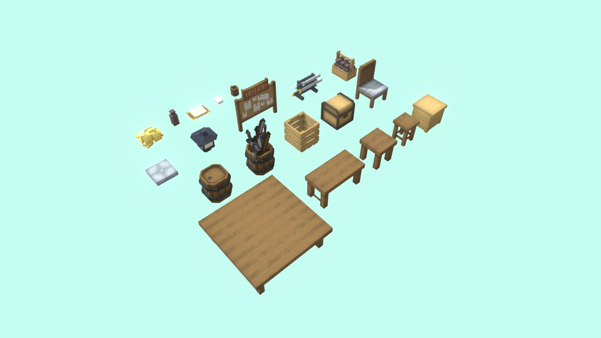 RPG Furniture - 3D model by CatNguSi (@oSkato) [2c0fd72] - Sketchfab