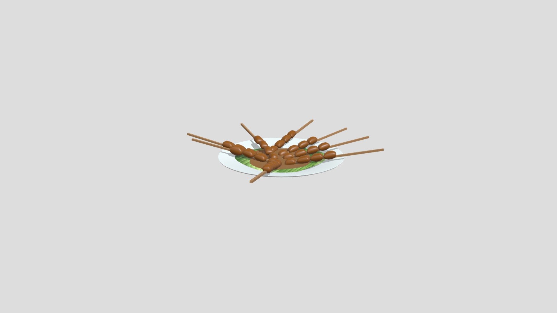 Sate Makanan Khas Indonesia - Download Free 3D model by aikaz_kia ...