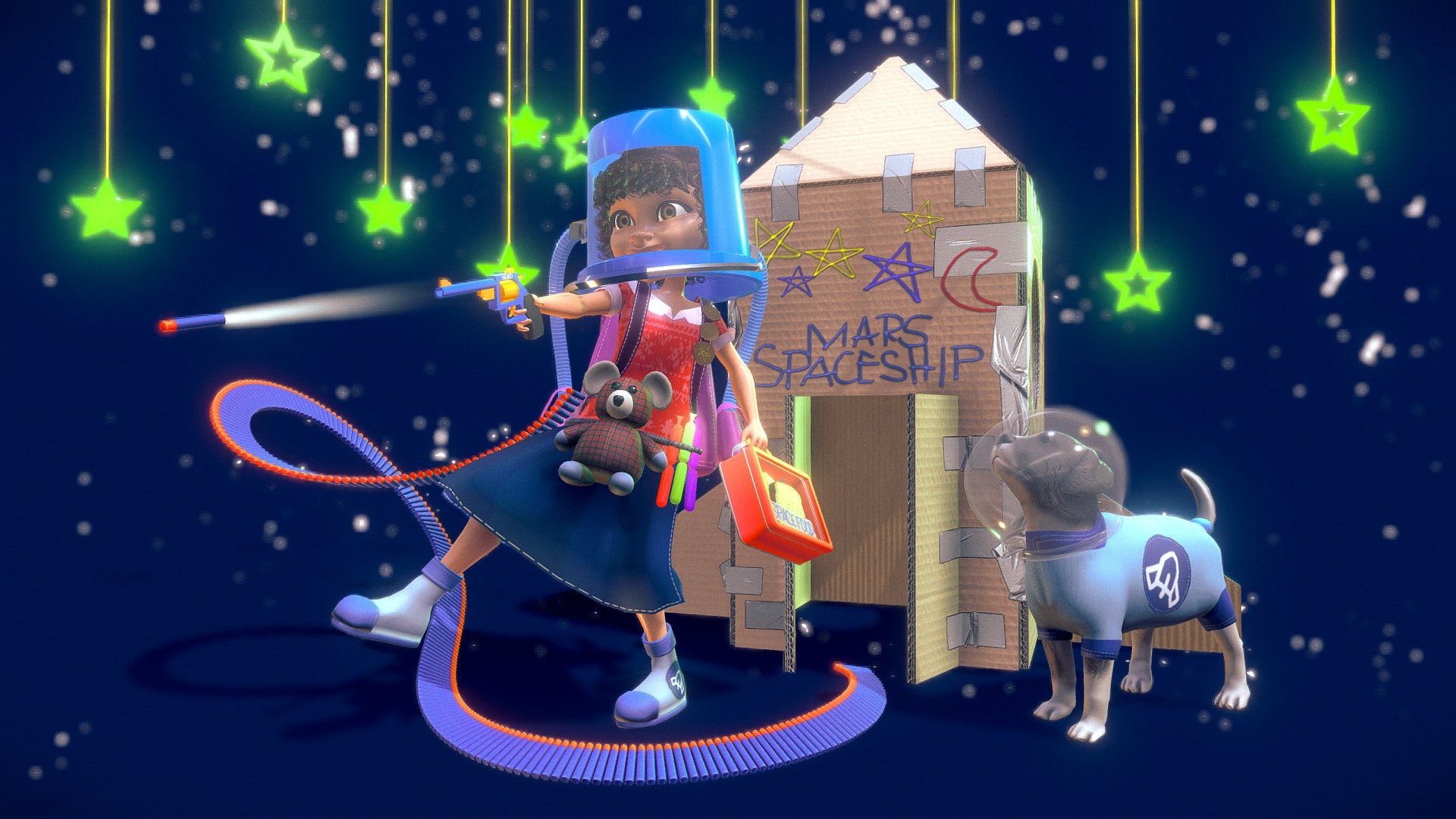 Space Adventure - Download Free 3D model by LowPolyBoy [2c1541b ...