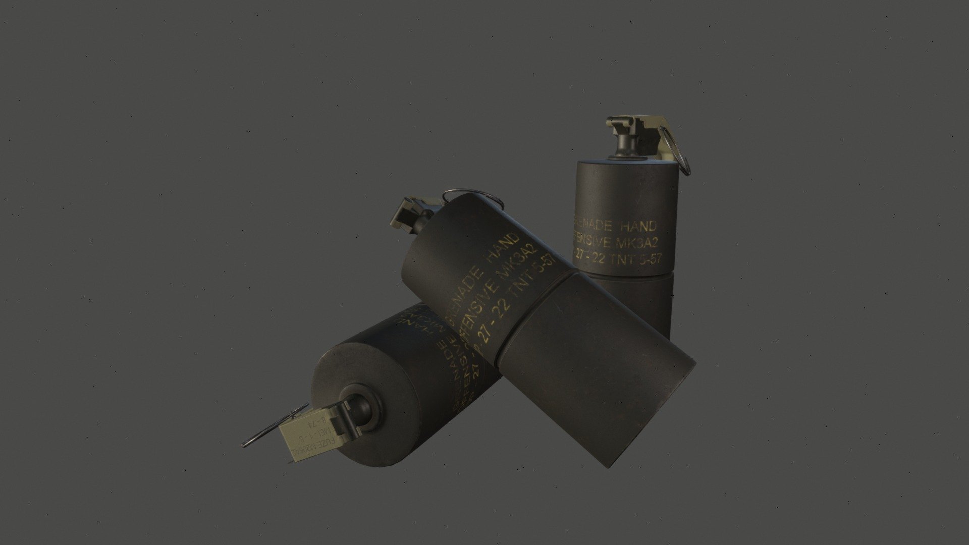 GRENADE MK3A2 - 3D model by AtzinG (@atzing6) [2c16138] - Sketchfab