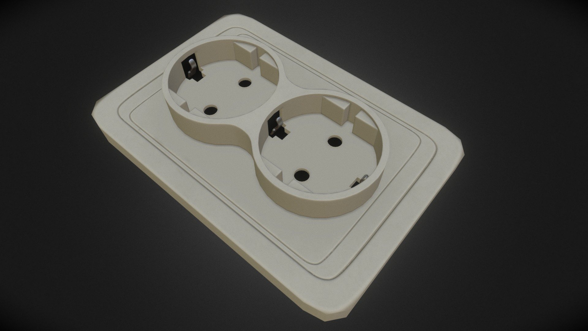 Double Power Socket - Download Free 3D model by Belonosoff [2c164dc ...